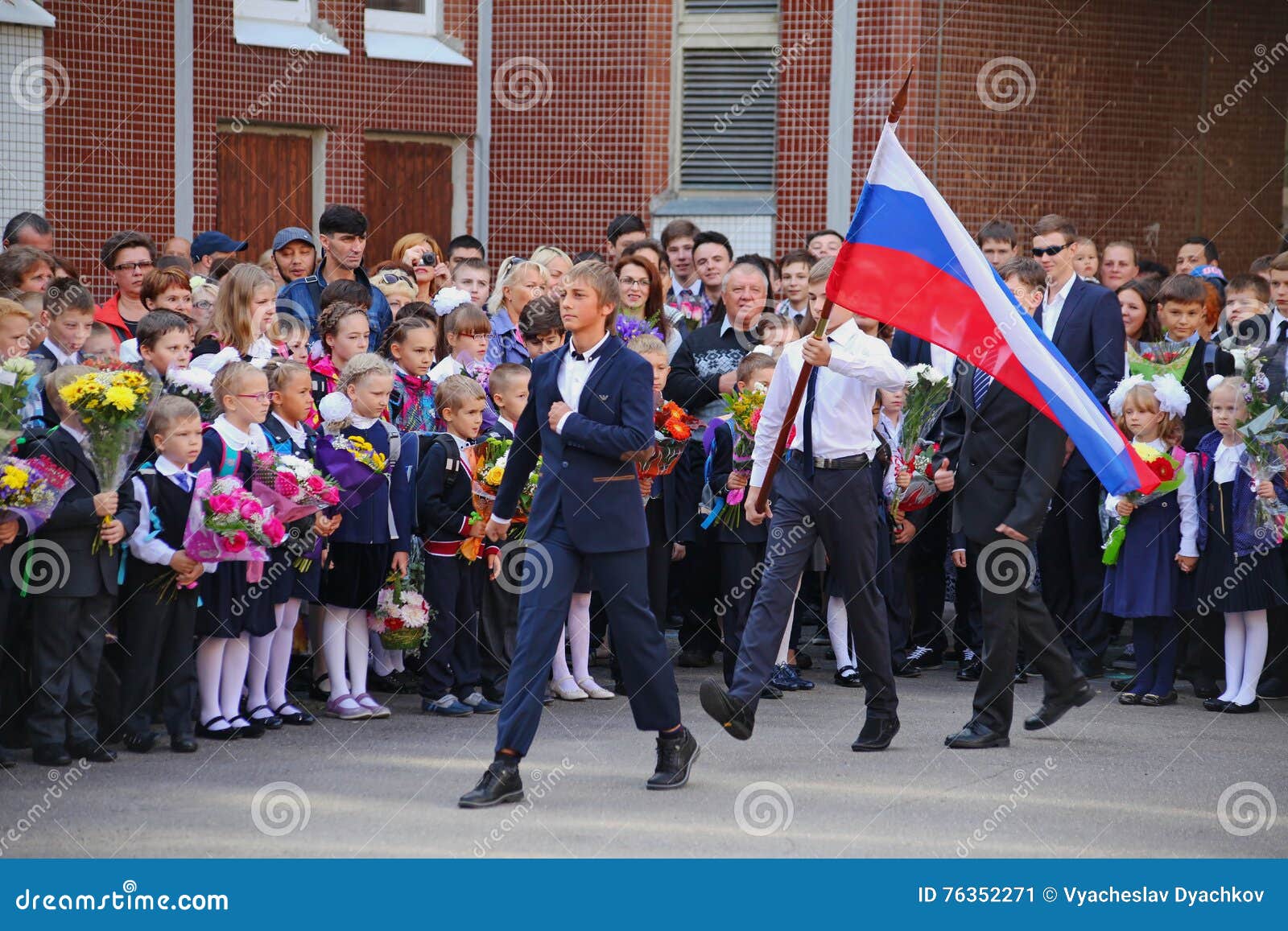 September 1, Knowledge Day in Russian School. Day of Knowledge. First ...