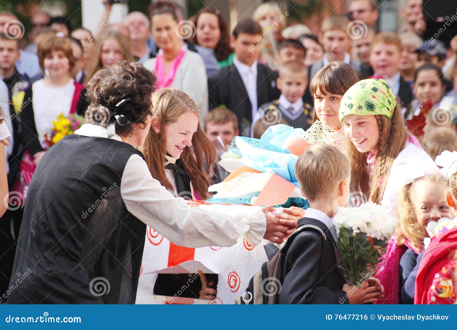 September 1, Knowledge Day in Russian School. Day of Knowledge. First ...