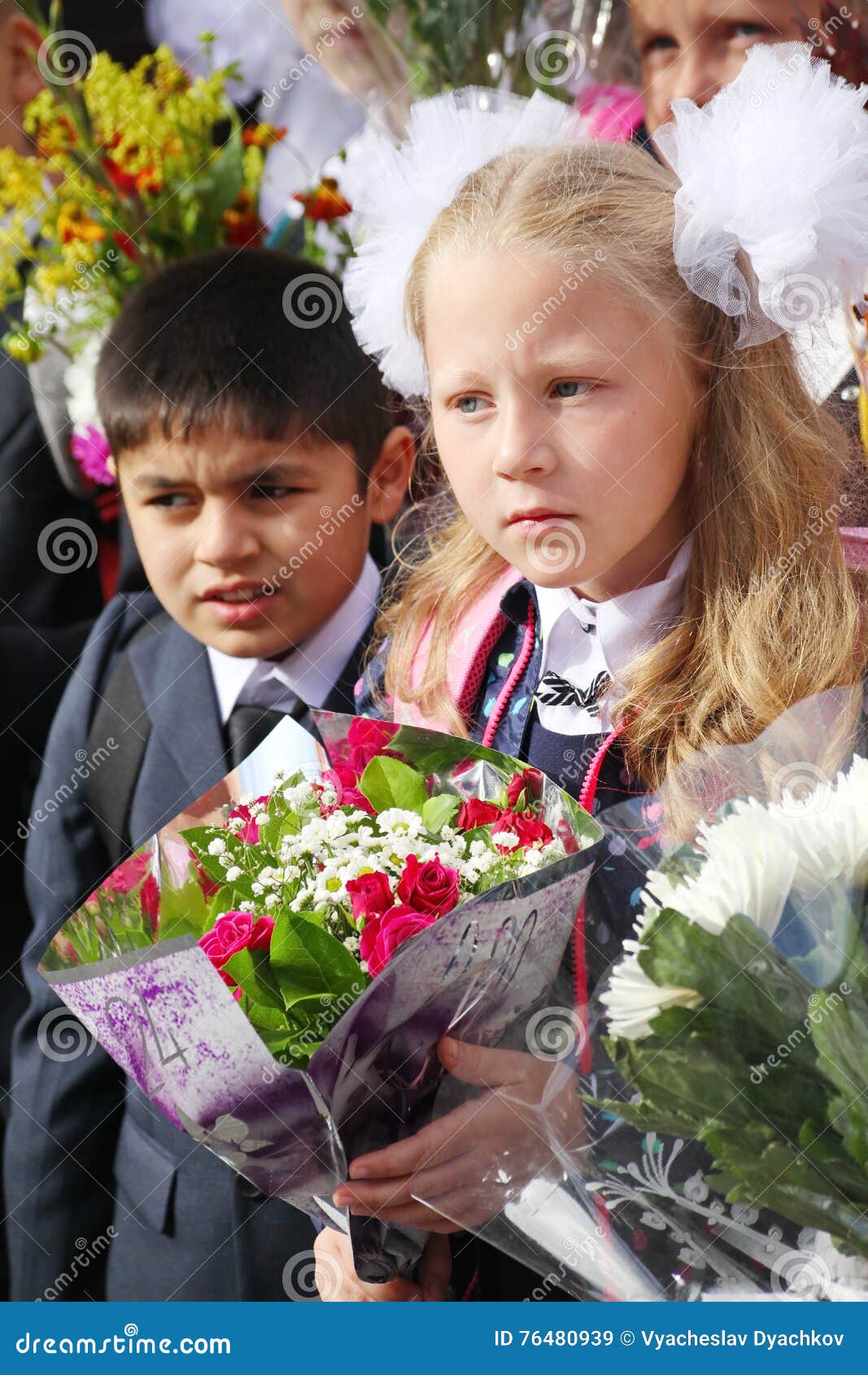 September 1, Knowledge Day in Russian School. Day of Knowledge. First ...