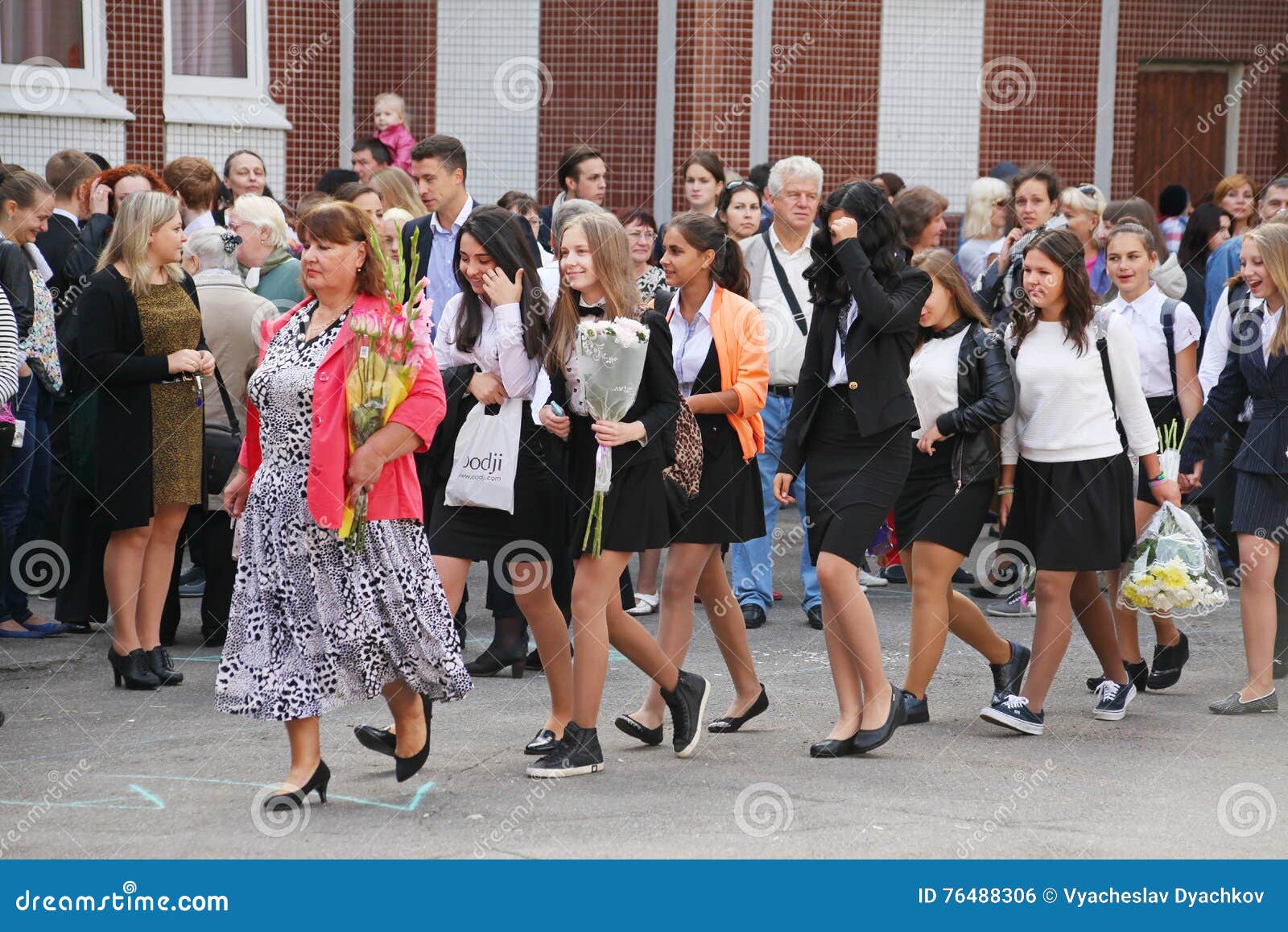 September 1, Knowledge Day in Russian School. Day of Knowledge. First ...