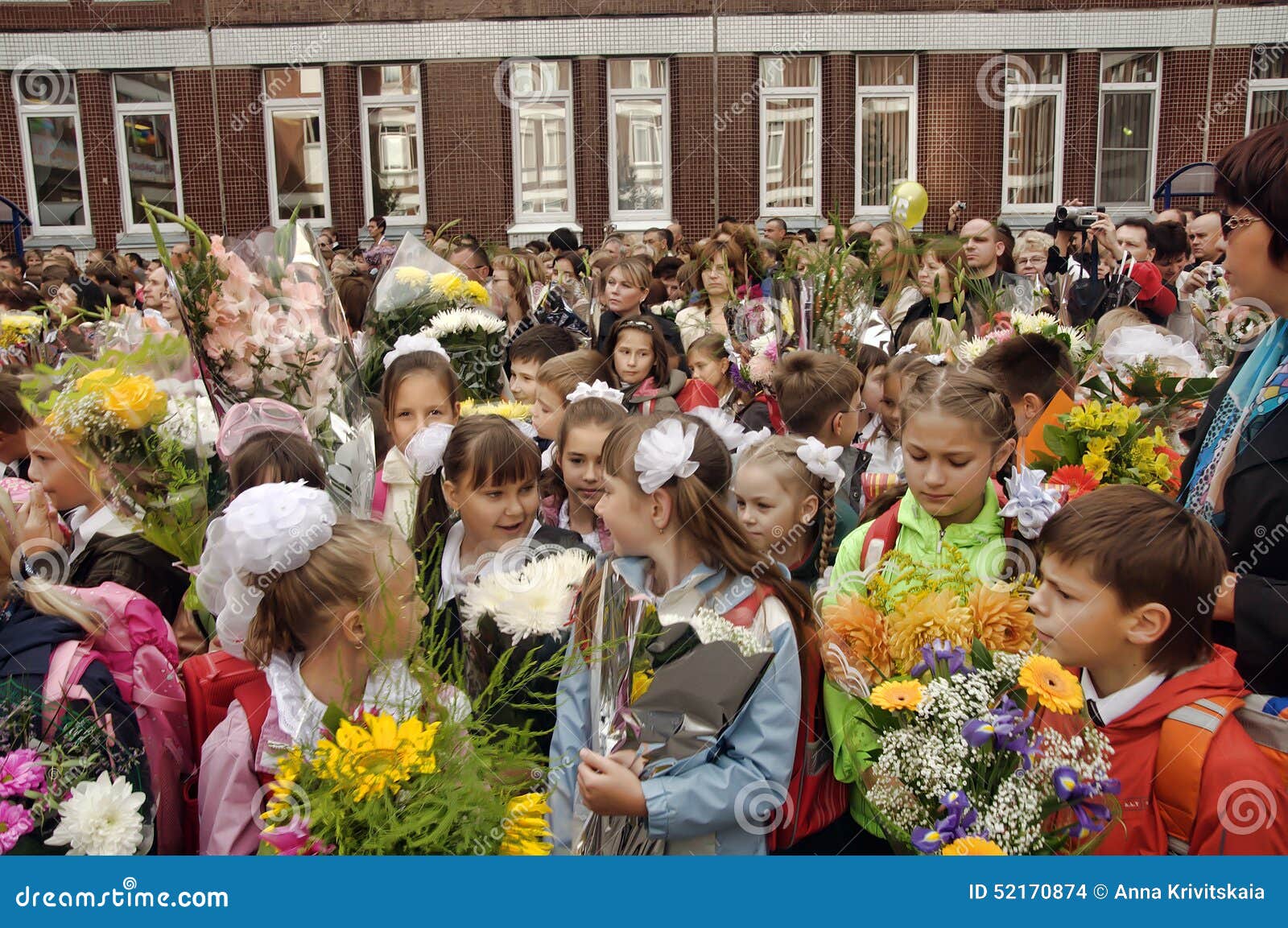 September 1, Knowledge Day in Russian School Editorial Stock Image ...