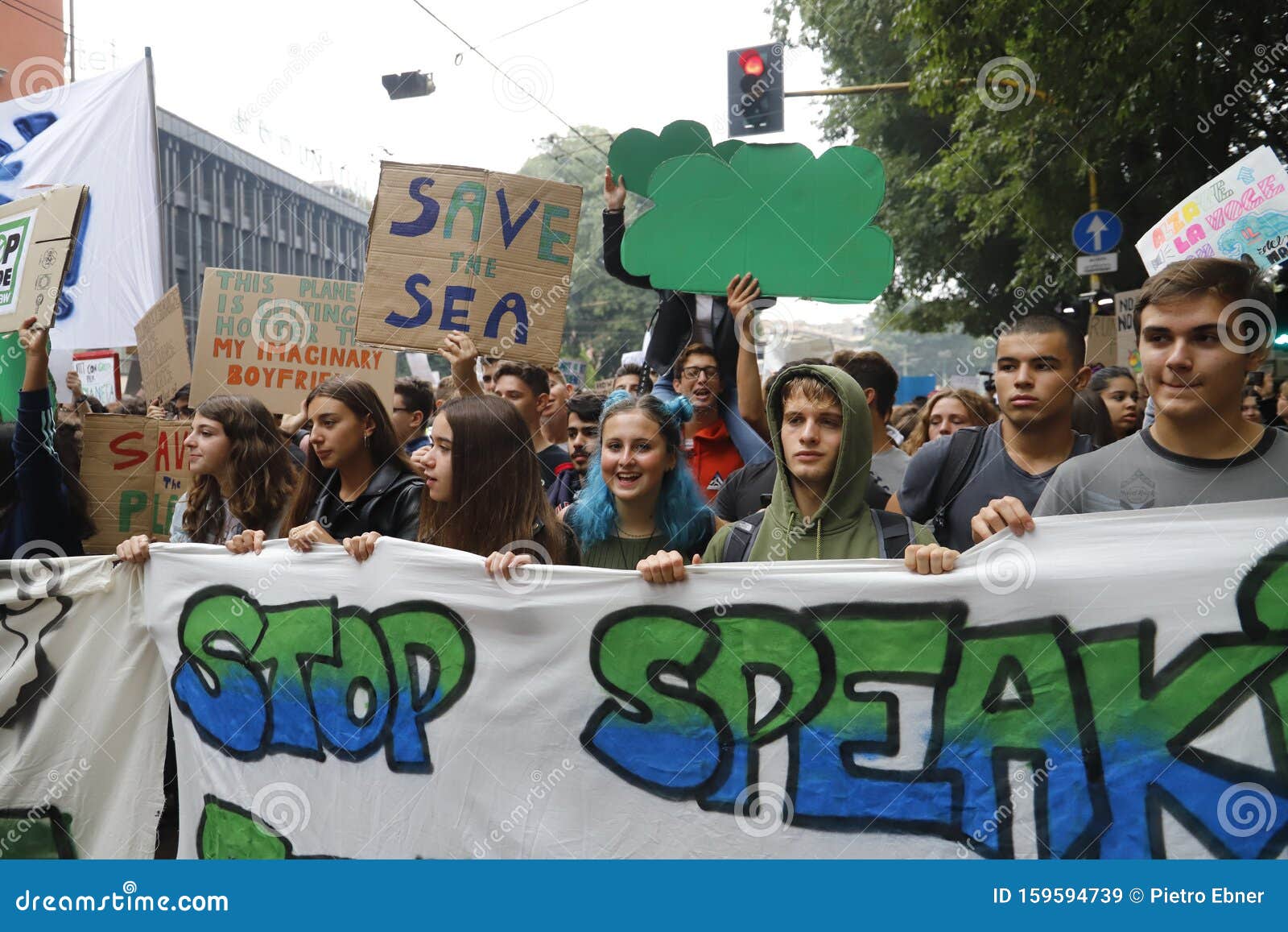 27 September Milan Strike for Milan Climate Change Editorial Stock ...