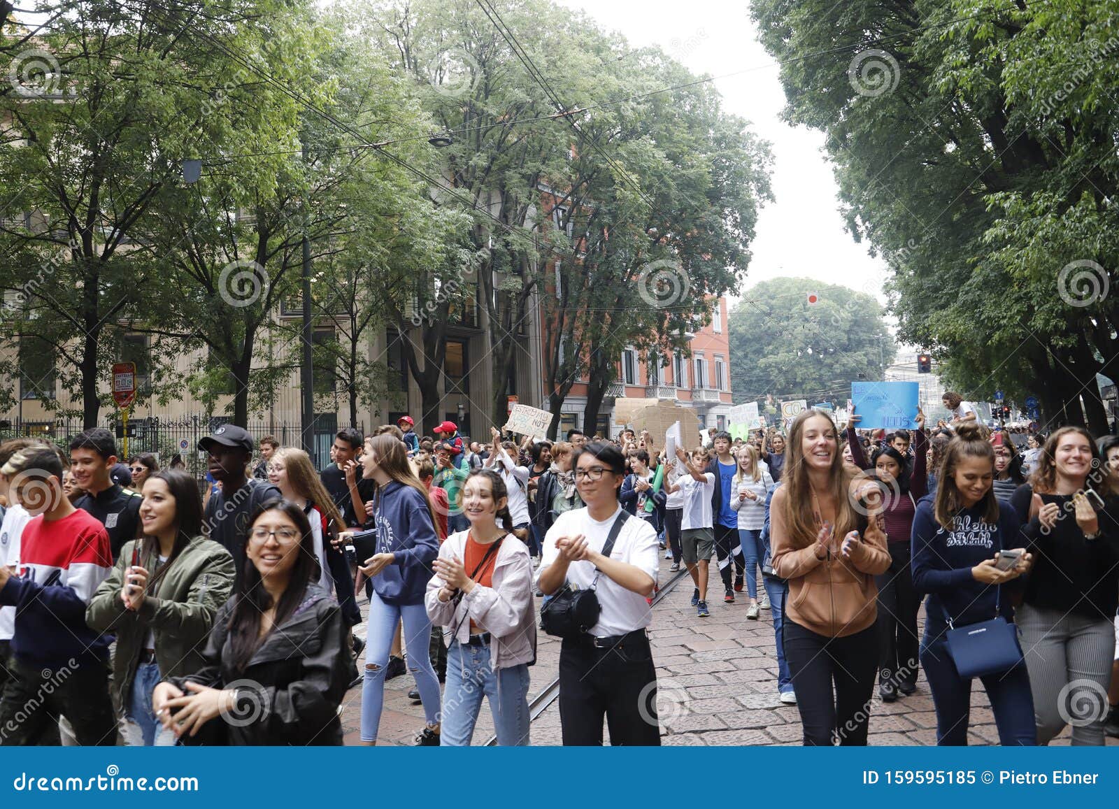27 September Milan Strike for Milan Climate Change Editorial Image ...
