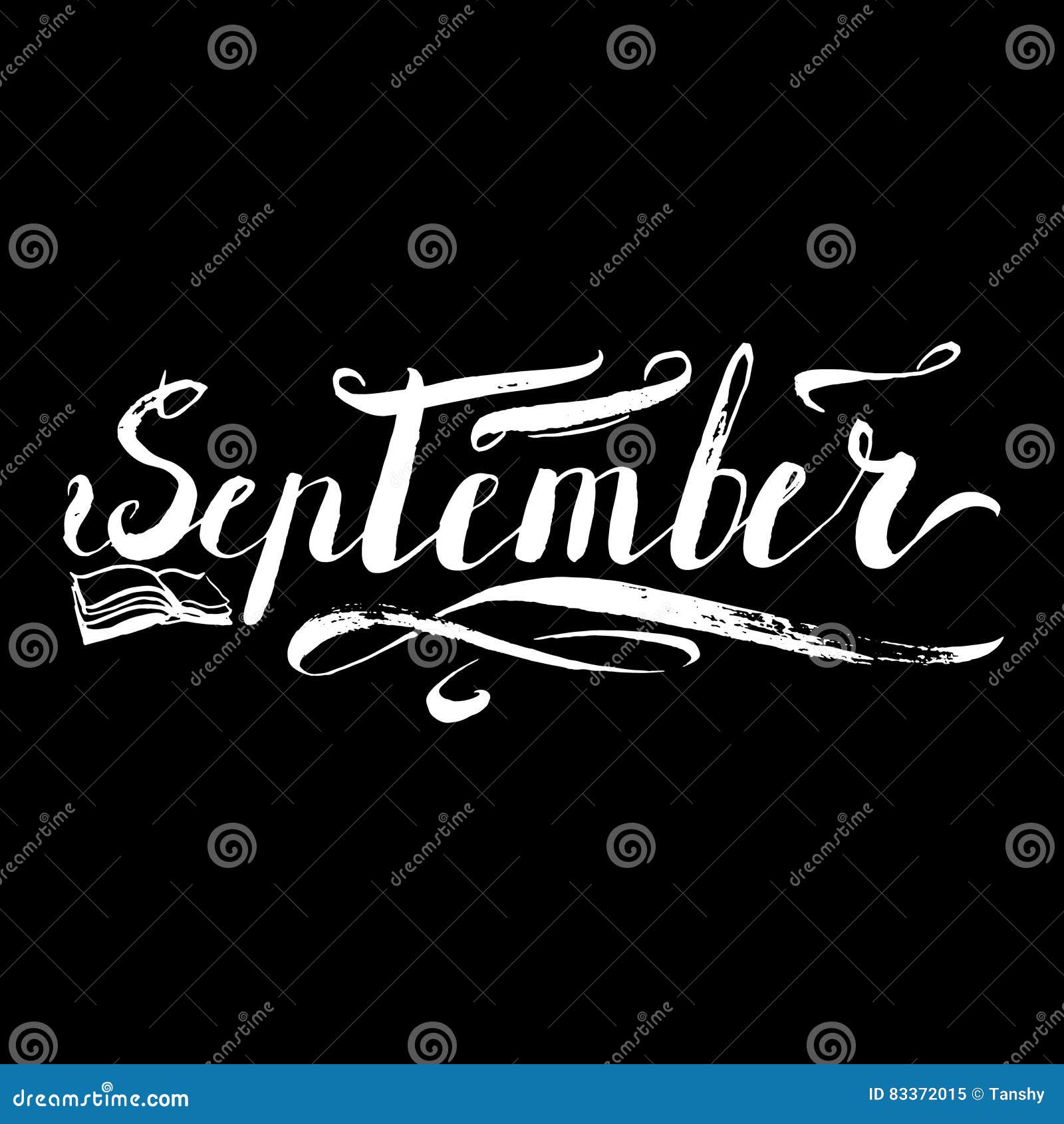 Months Lettering Cartoon Vector | CartoonDealer.com #81818345