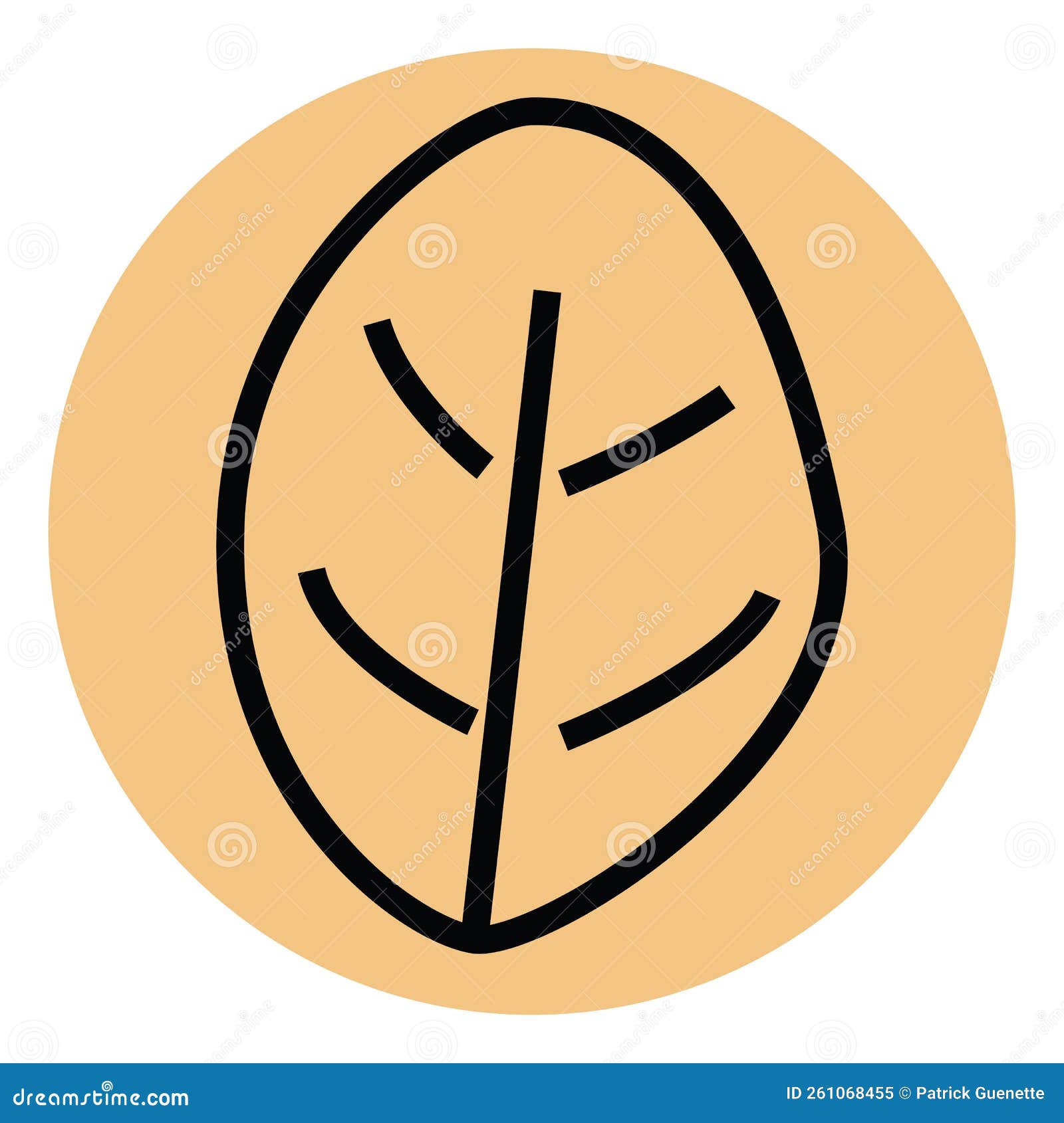 September Orange Leaf, Icon Stock Vector - Illustration of icon, golden ...