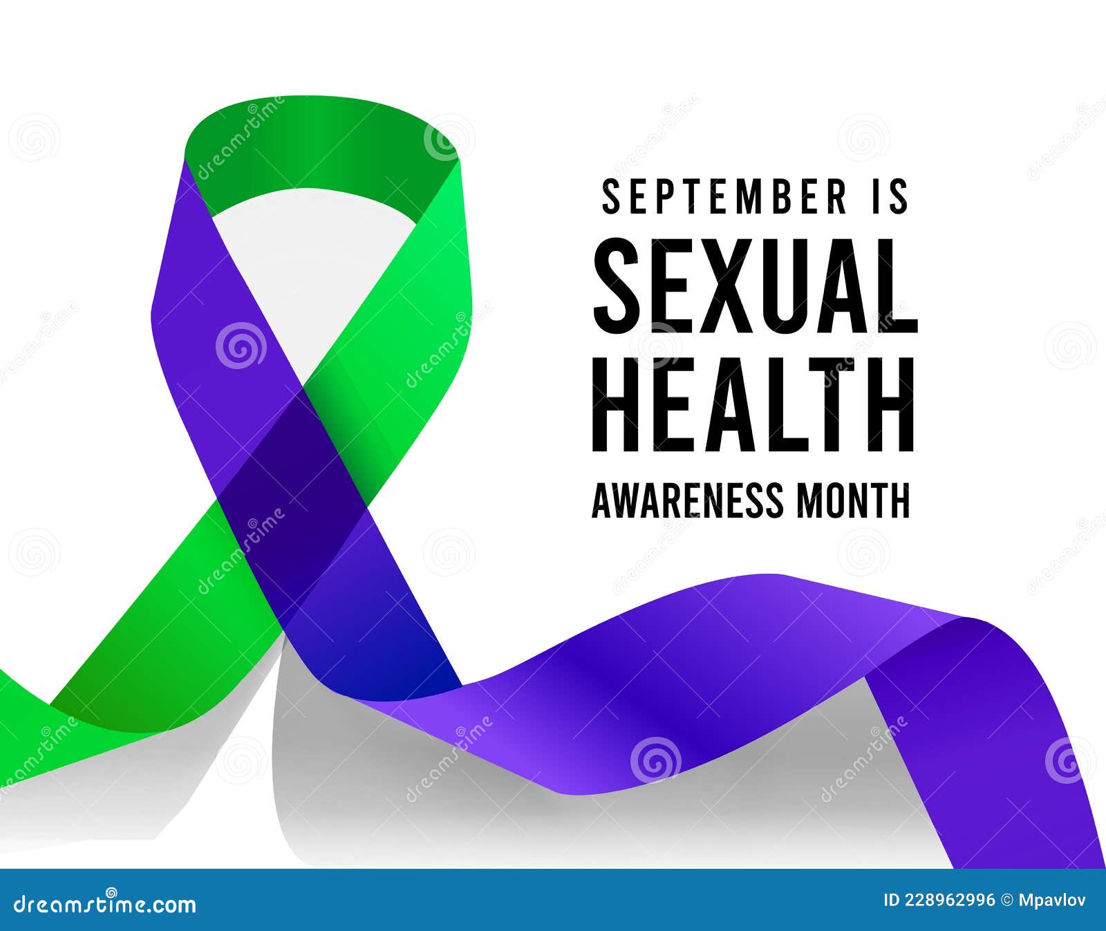 September Is Sexual Health Awareness Month Vector Illustration Stock