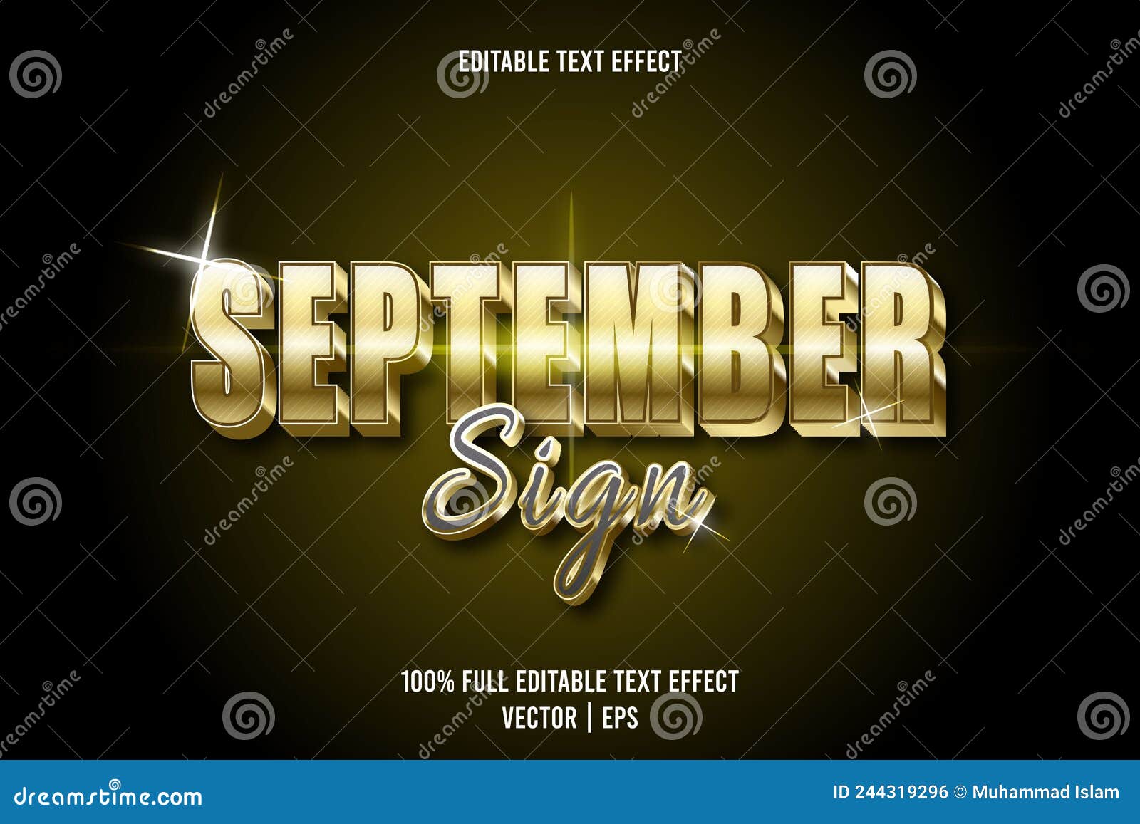 September Sign. Vector Illustration | CartoonDealer.com #90097006