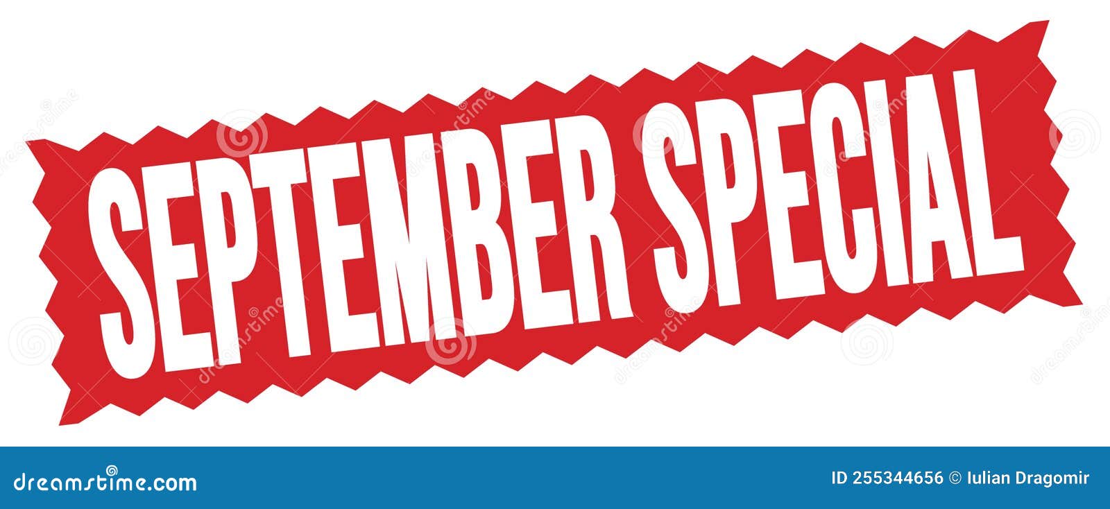 SEPTEMBER SPECIAL Text Written on Red Stamp Sign Stock Illustration ...