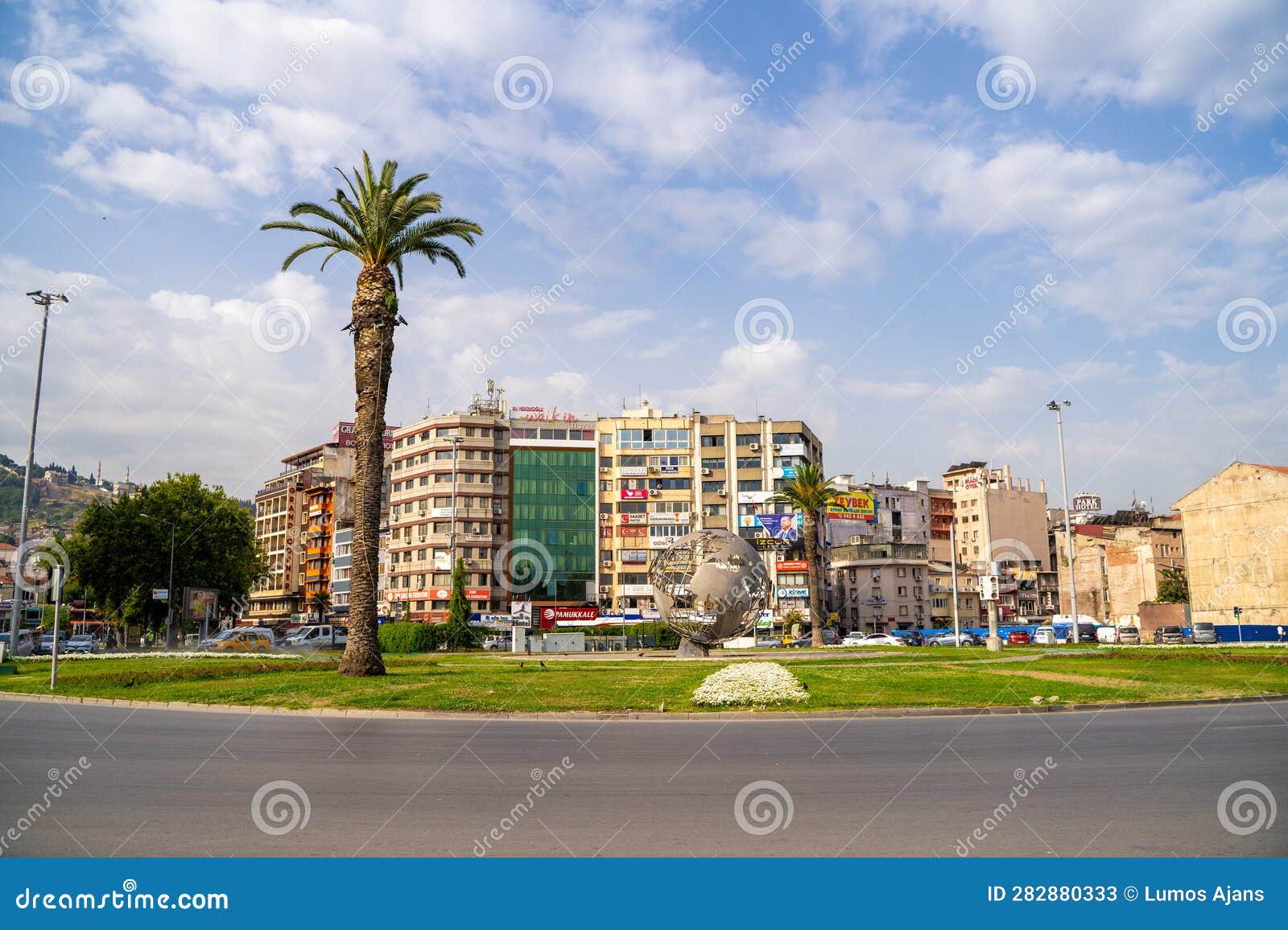 9 September Square in Basmane District. Izmir, Turkey - July 1, 2023 ...