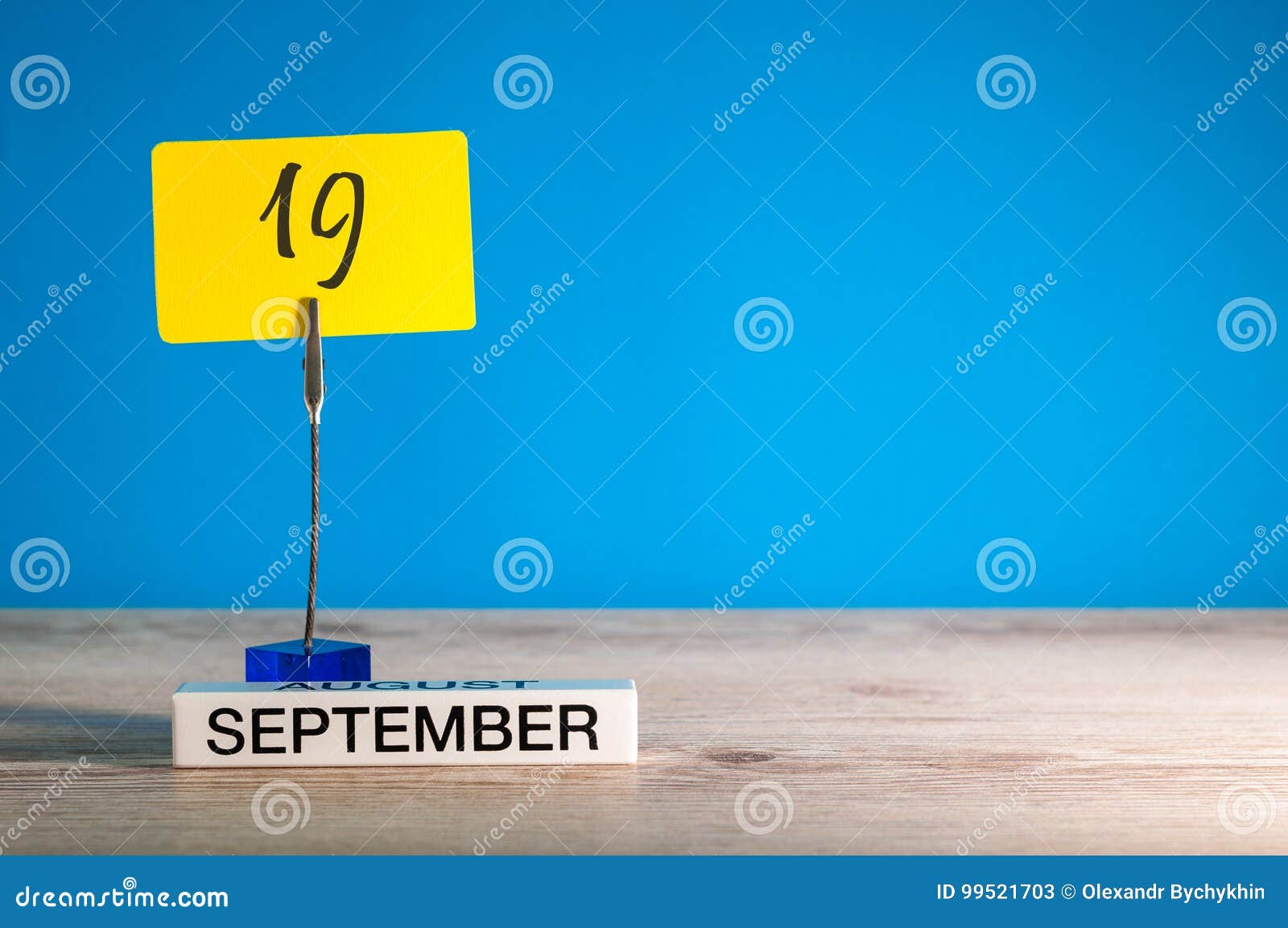 September 19th. Day 19 of Month, Calendar on Teacher or Student, Pupil ...