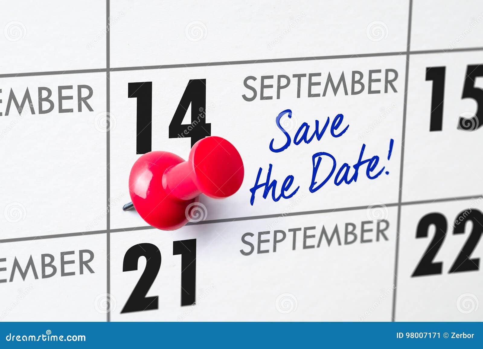 September 14 stock image. Image of month, note, business - 98007171