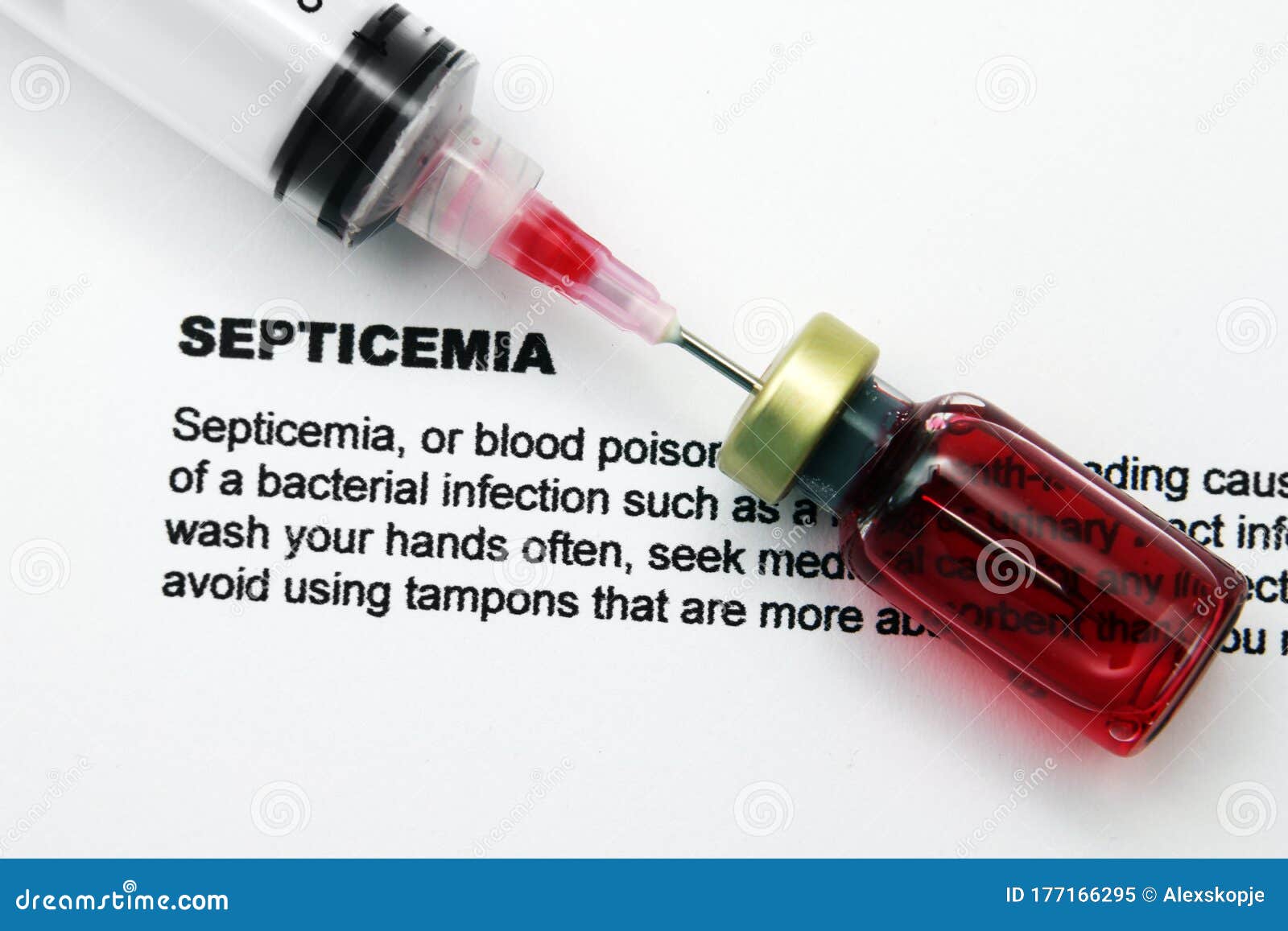 Septicémie image stock. Image du rouge, anesthésique - 177166295