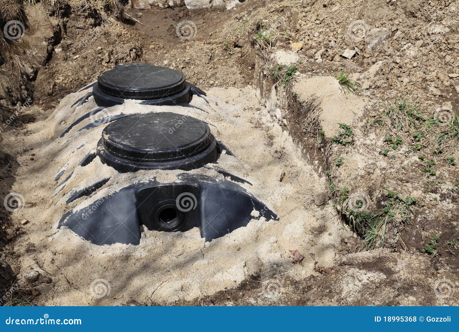 Septic Tank Domestic stock photo. Image of sewage, purify - 18995368