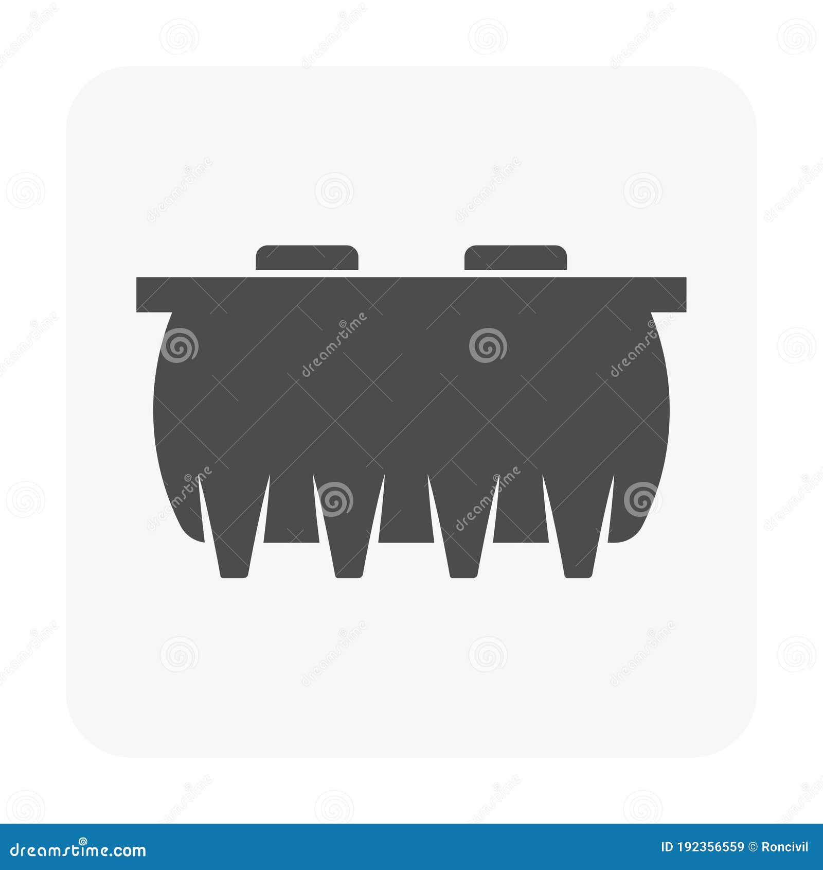 Septic tank icon stock vector. Illustration of icon - 192356559