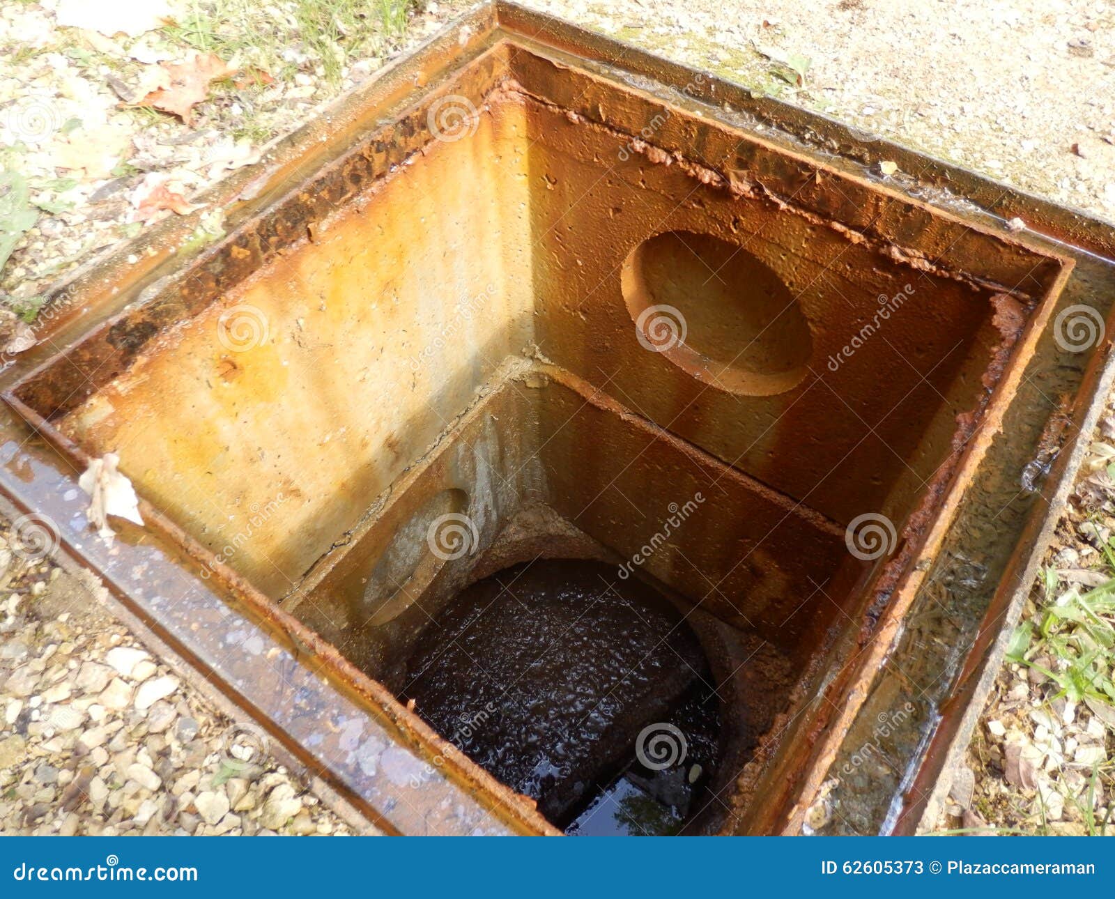 Septic Tank Inspection Hatch Stock Image - Image of toilet, hole: 62605373