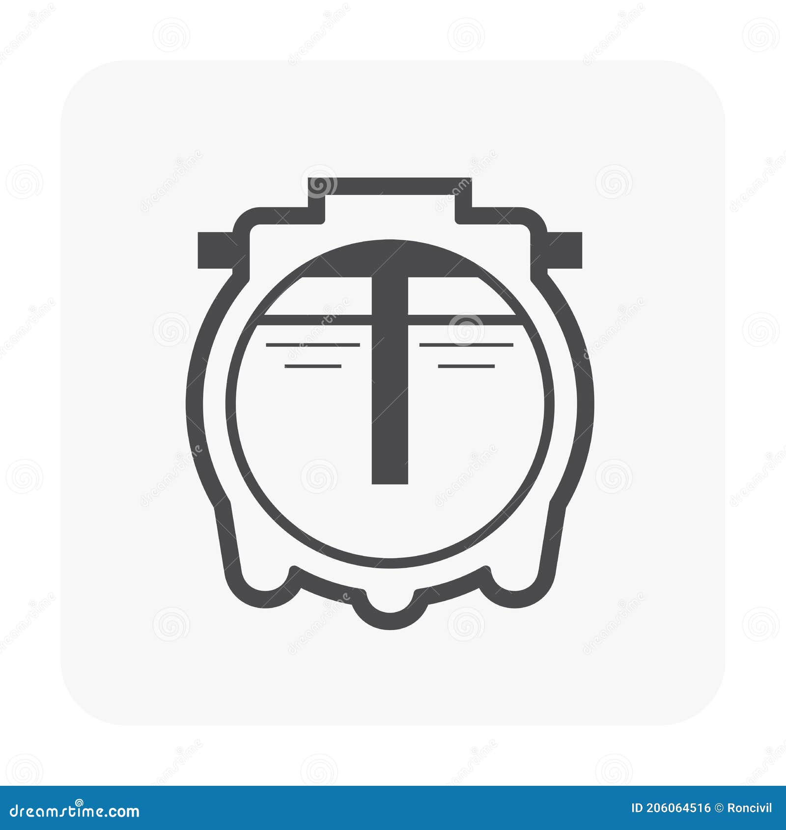 Septic Tank Vector Icon Design. Stock Vector - Illustration of house ...
