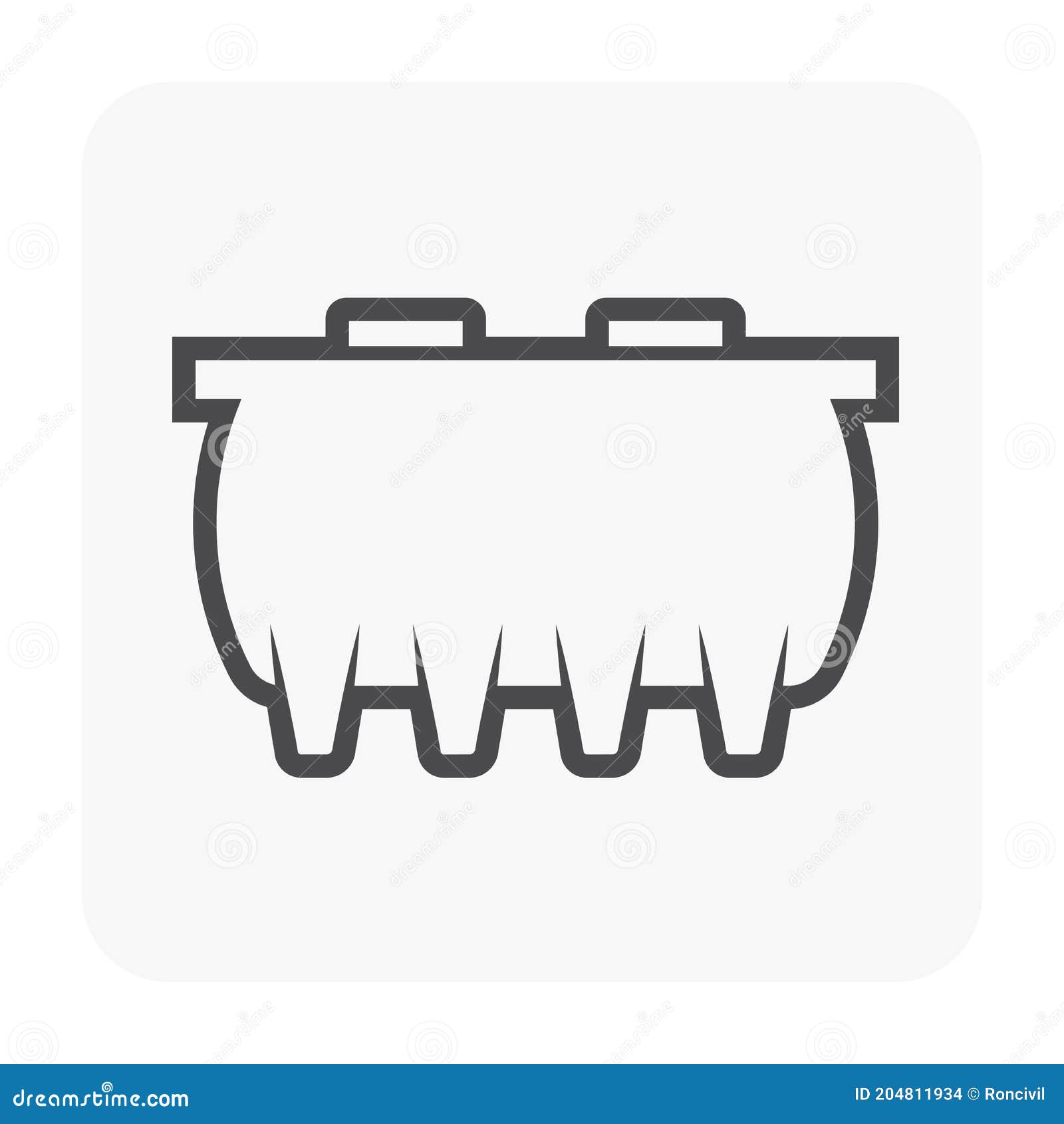 Septic tank icon stock vector. Illustration of clean - 204811934
