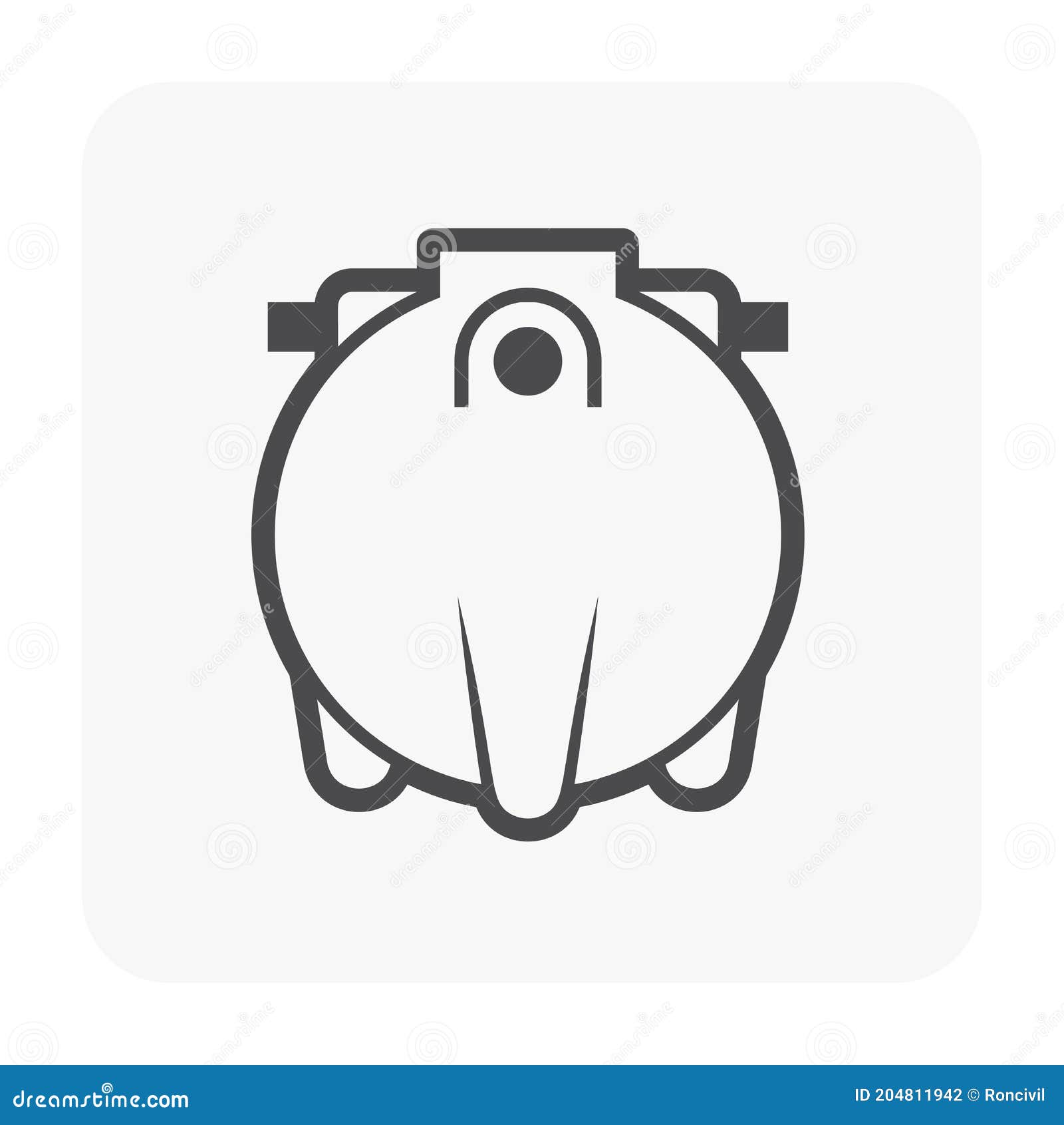 Septic tank icon stock vector. Illustration of flow - 204811942