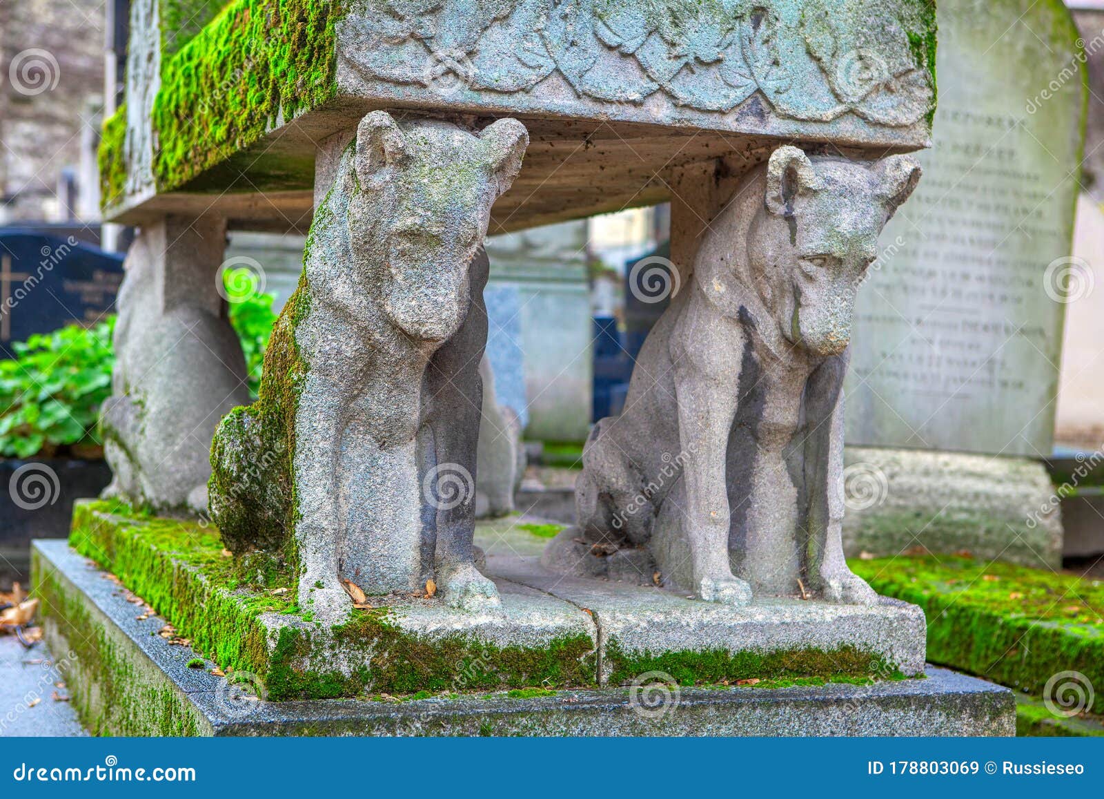 Sepulcher with beast stock image. Image of funeral, death - 178803069