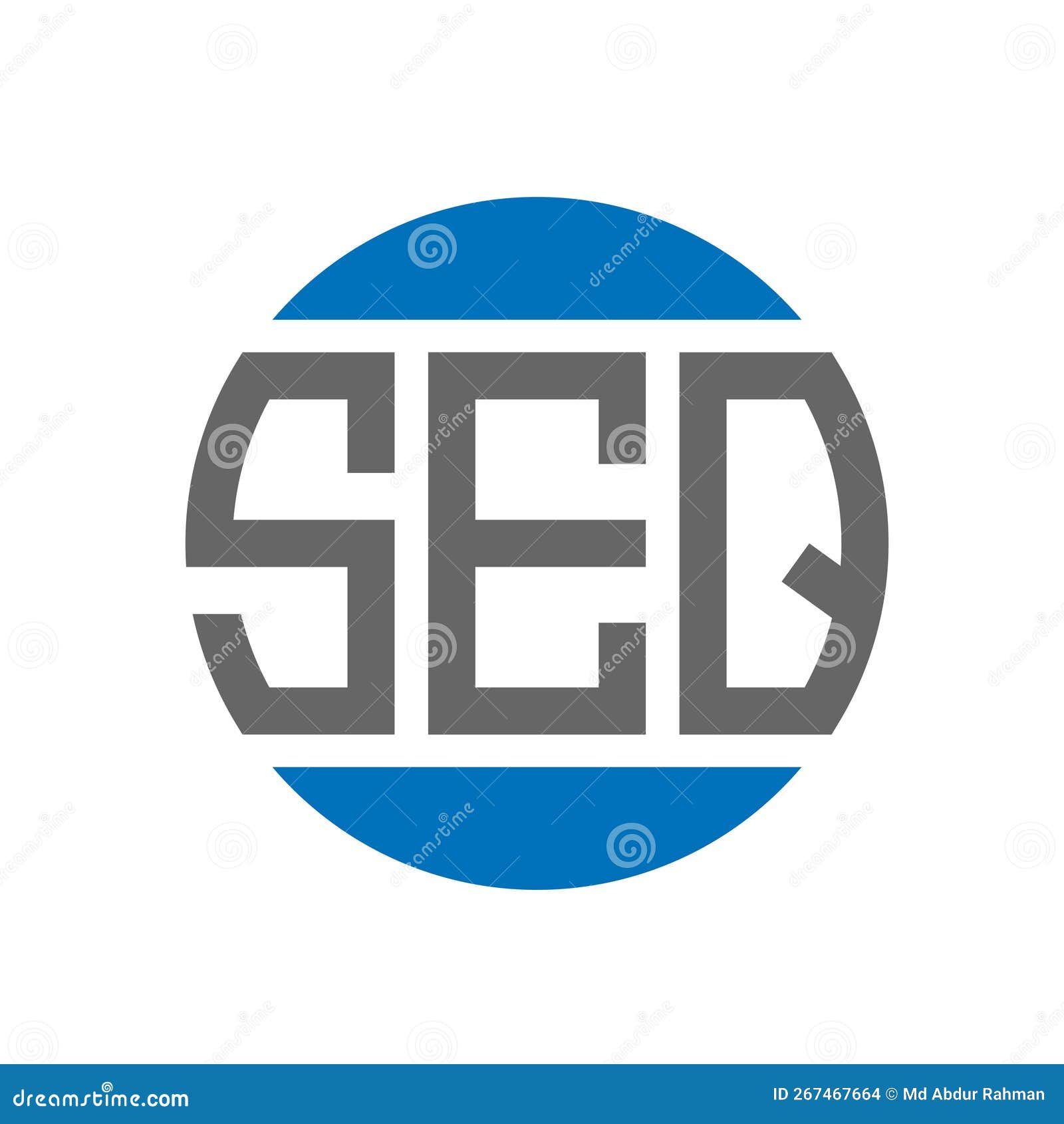 SEQ Letter Logo Design on White Background. SEQ Creative Initials ...
