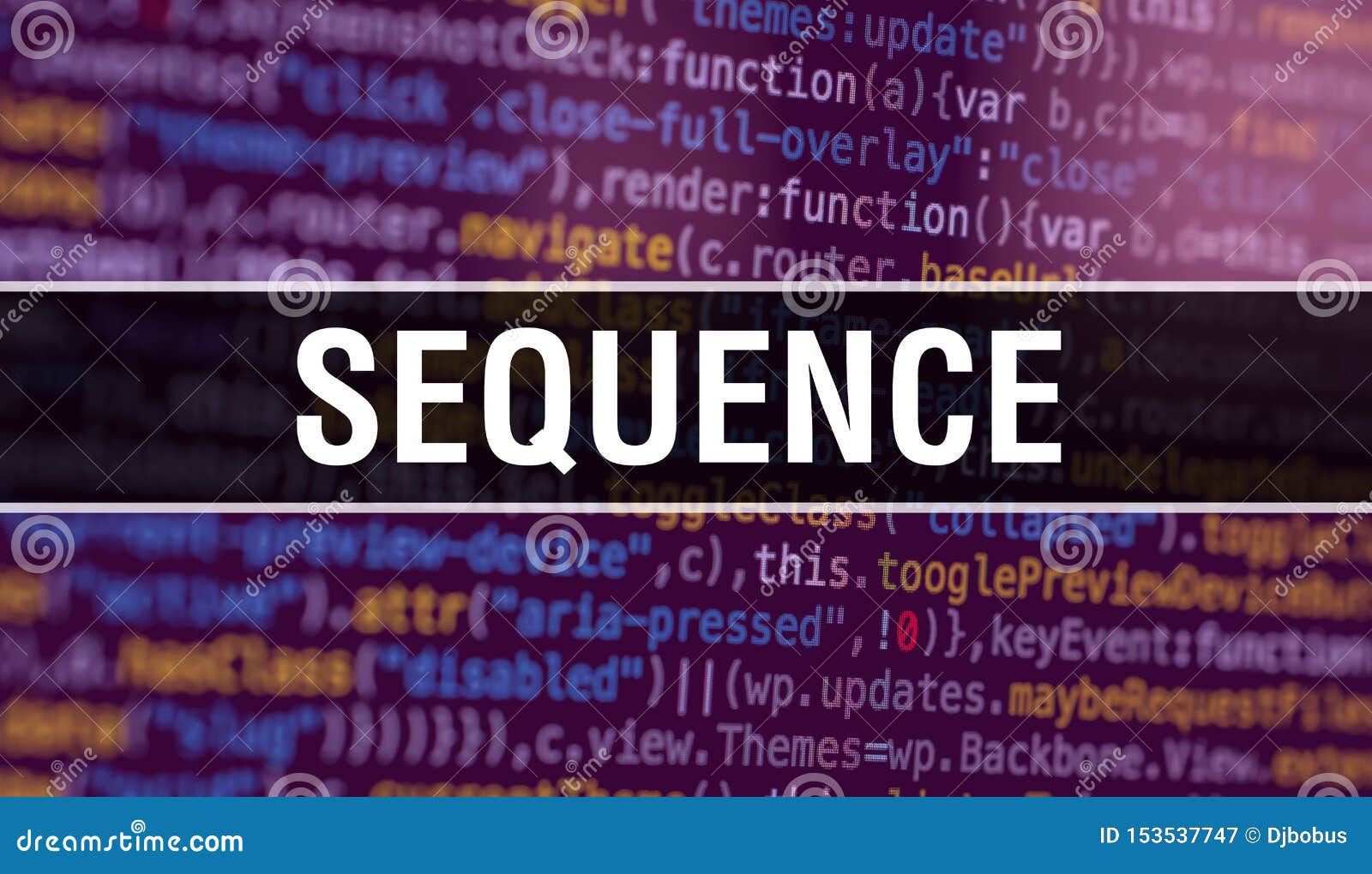 Sequence with Abstract Technology Binary Code Background.Digital Binary ...