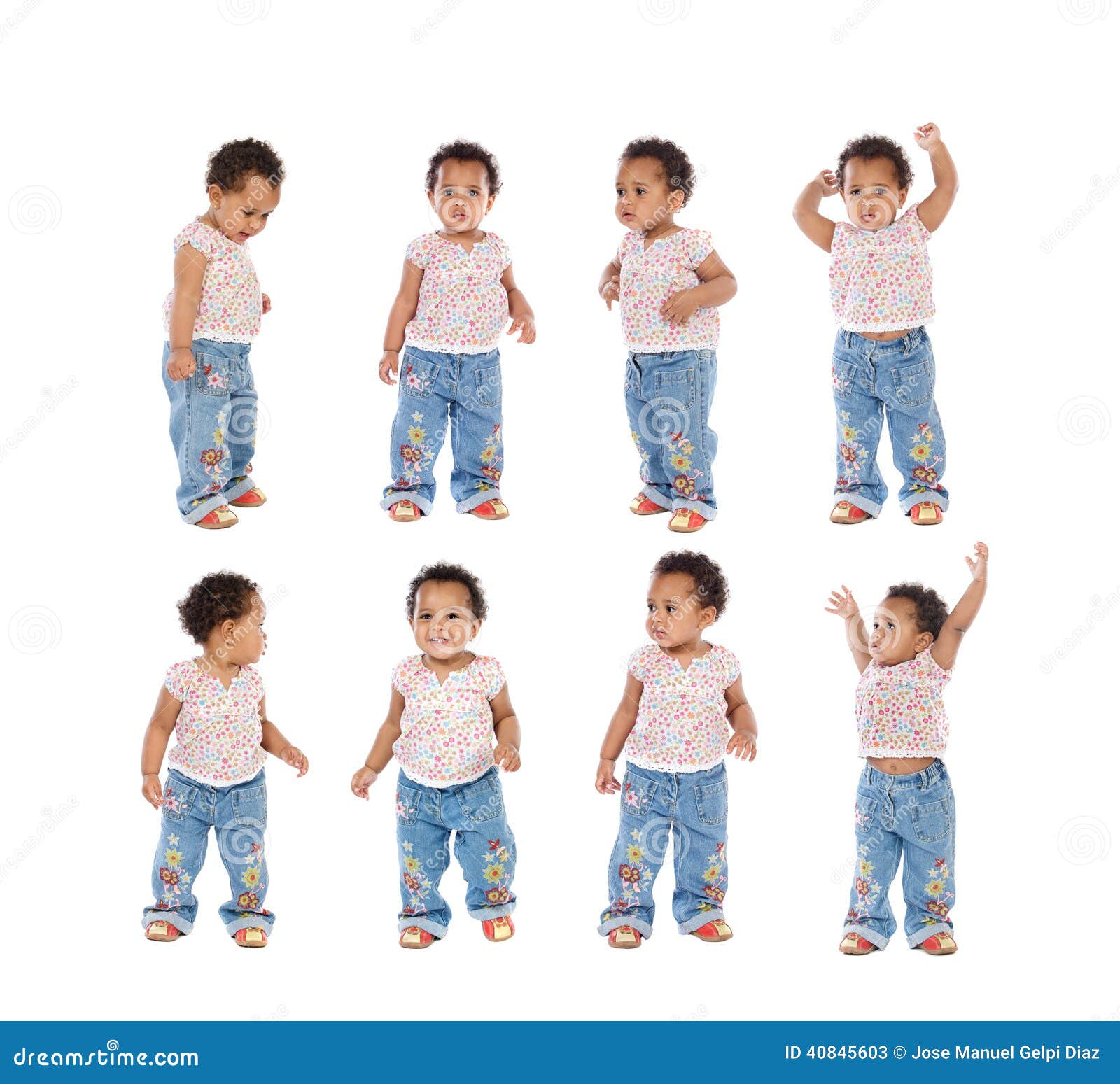 Sequence of a African Baby Standing Stock Image - Image of baby ...
