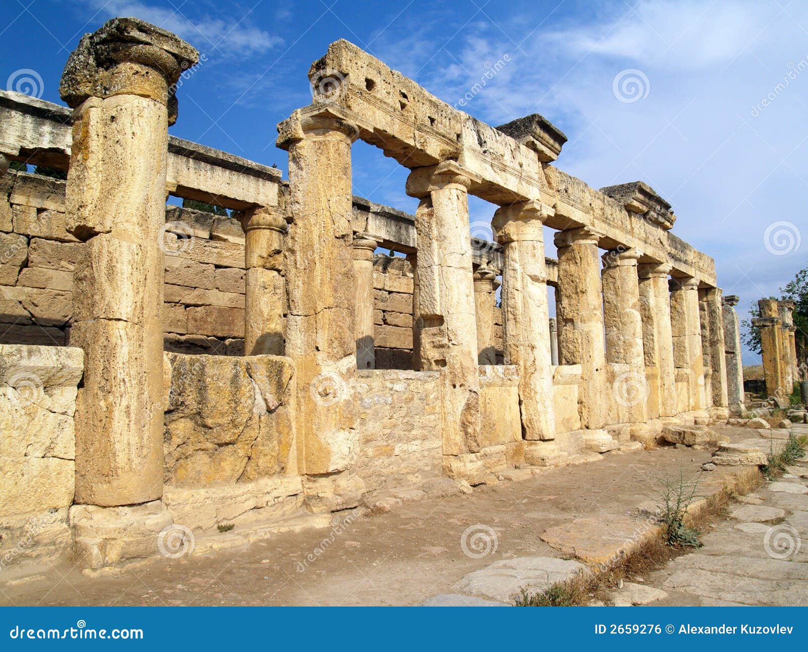 Sequence of columns stock photo. Image of ancient, mysterious - 2659276