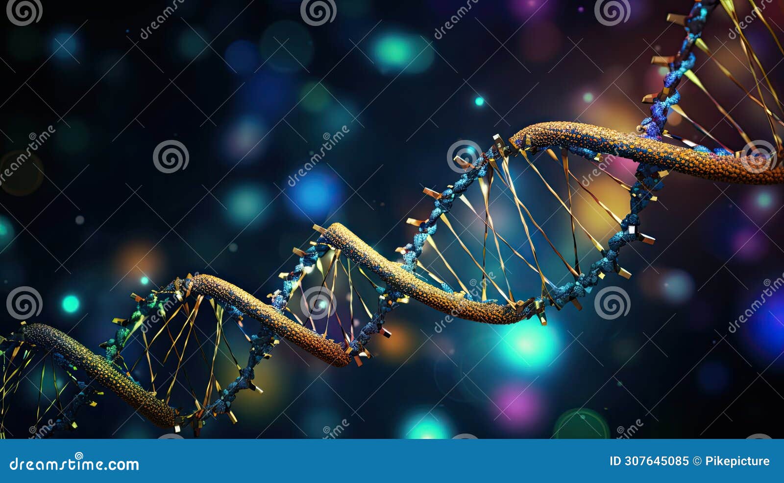 Sequence dna line stock illustration. Illustration of helix - 307645085