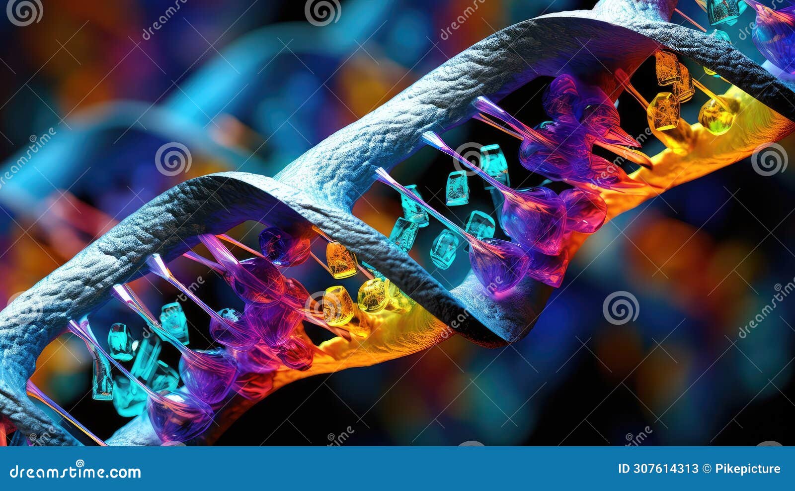 Sequence dna rna stock illustration. Illustration of pair - 307614313