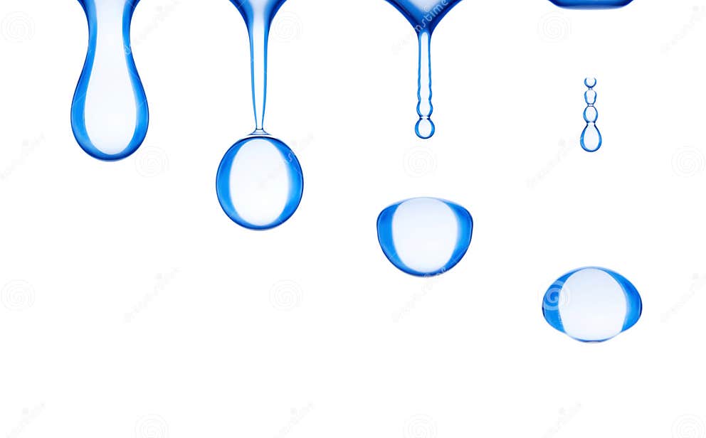 Sequence of a Drop of Water Dripping Off Stock Illustration ...
