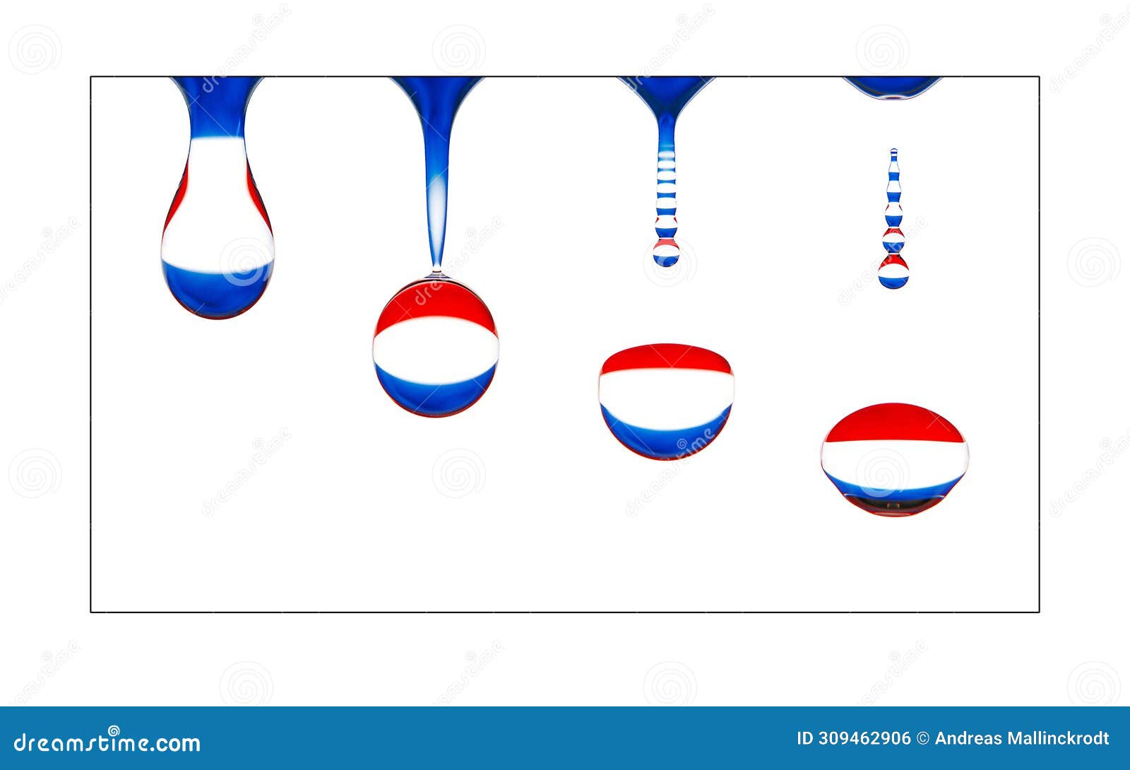 Sequence of a Drop of Water Dripping Off Stock Illustration ...