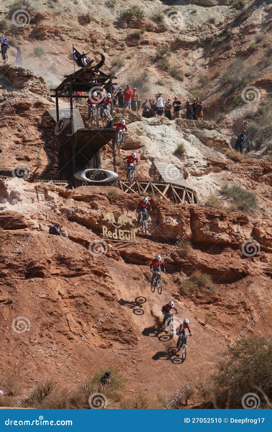 Sequence of Mountain Biker Cliff Drop Editorial Image - Image of ...