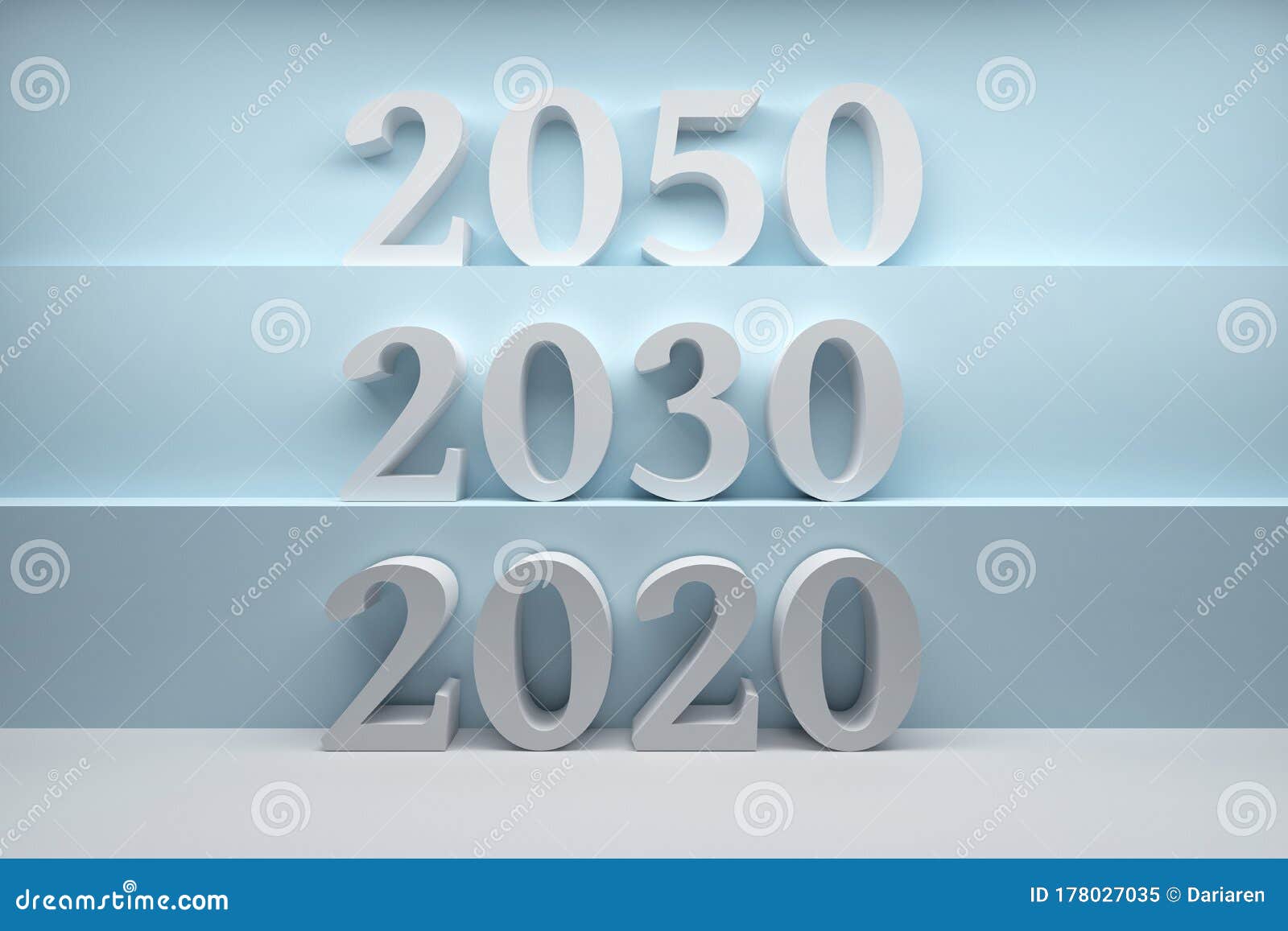 Numbers 2050 With Green Planet. Stock Image | CartoonDealer.com #266512681