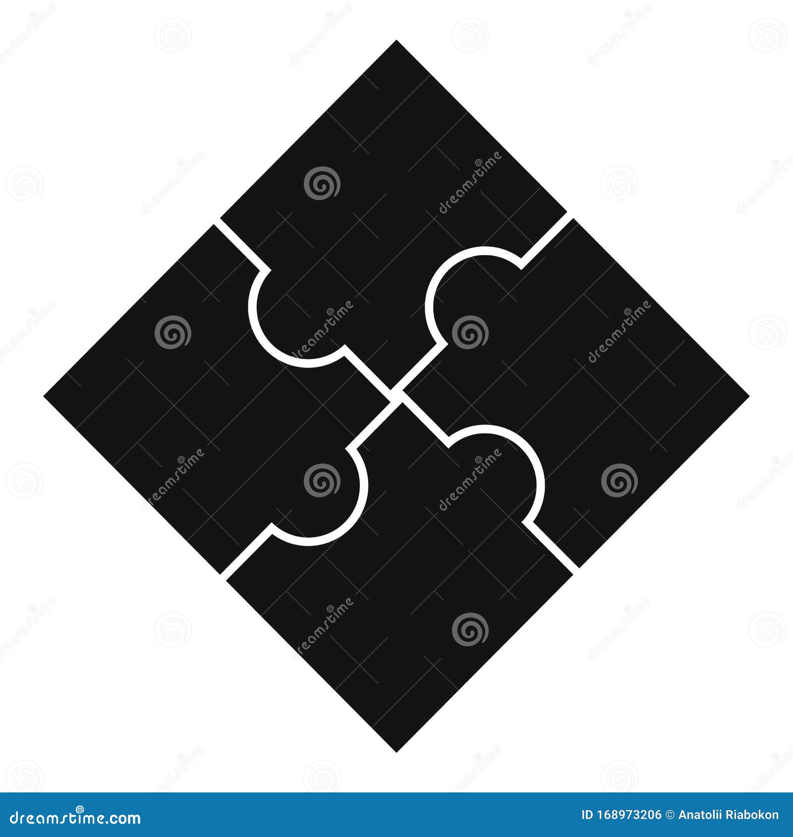 Sequence Puzzle Icon, Simple Style Stock Vector - Illustration of piece ...