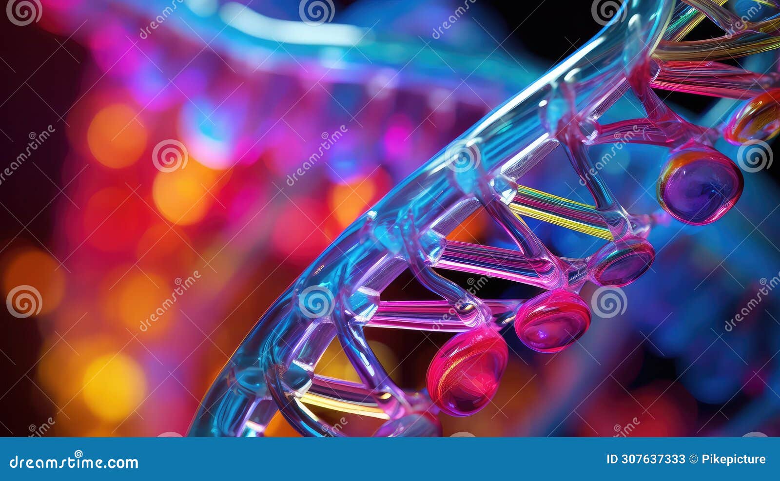 Transcription And Translation From Dna To Mrna Protein Synthesis Cartoon Vector