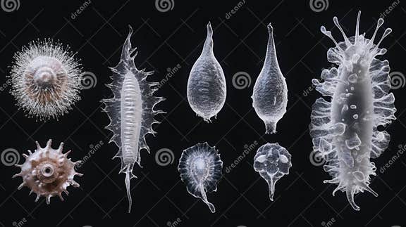 Sequence Showing the Evolution of Various Bacterial Forms in a ...
