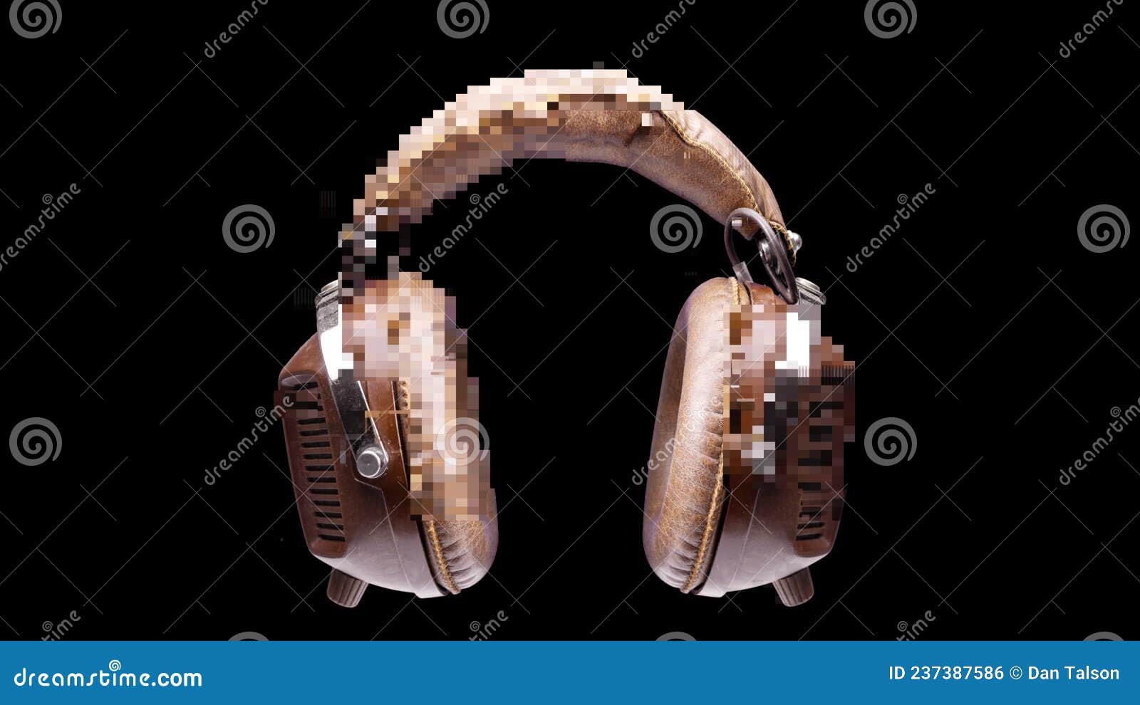 Sequence of Changing Vintage Headphones Stock Footage - Video of ...