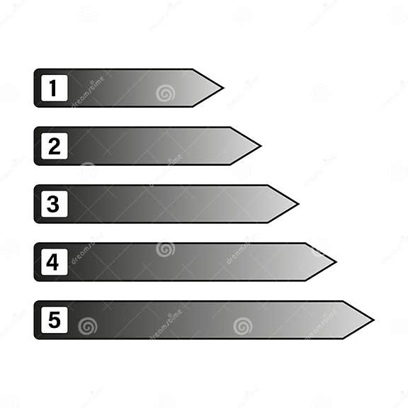 Sequential Arrow Indicators. Step Navigation Vector. Directional Signs ...