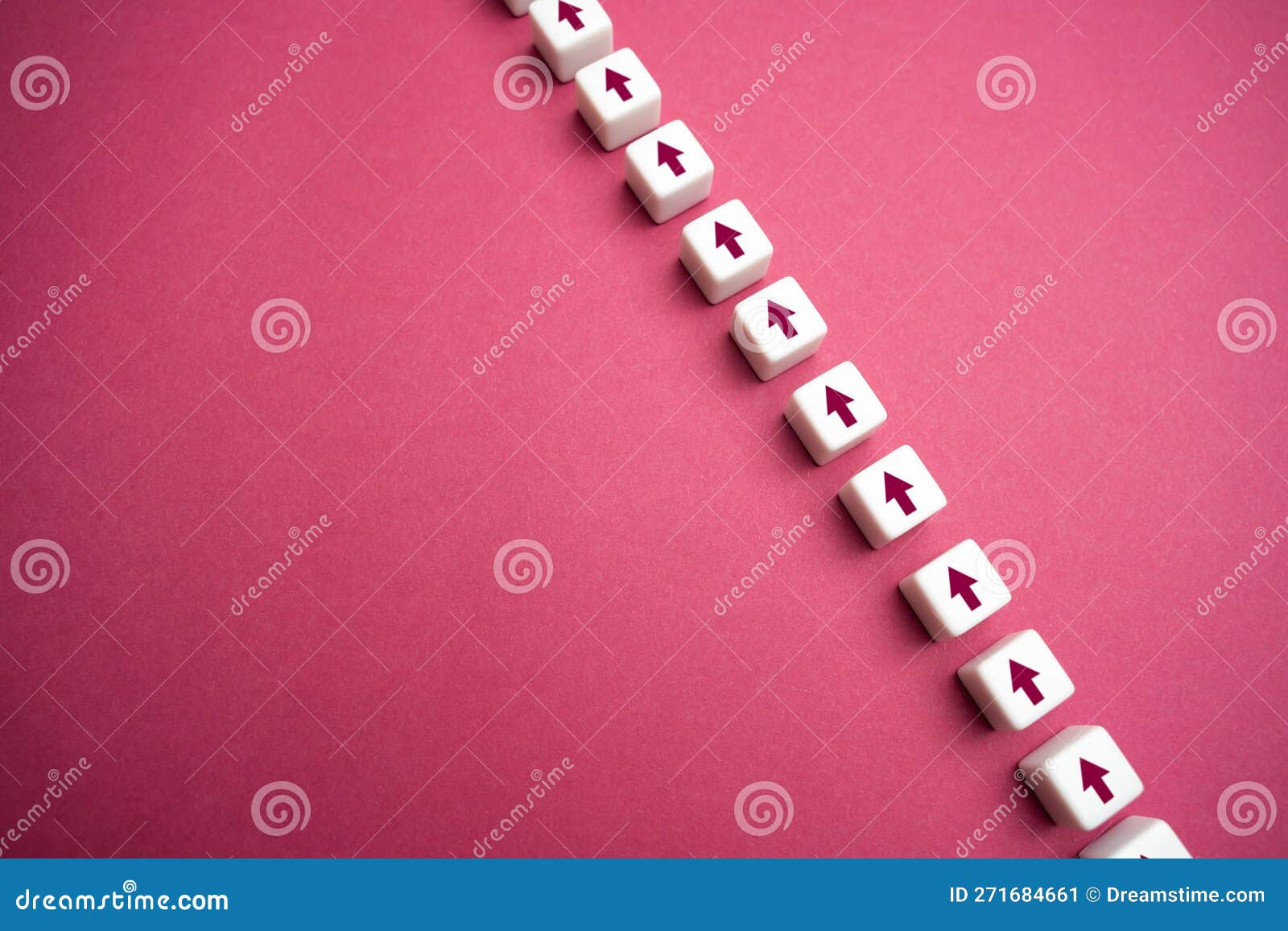 Sequential Chain of Arrows. Set Course, Make Your Way. Moving Forward ...