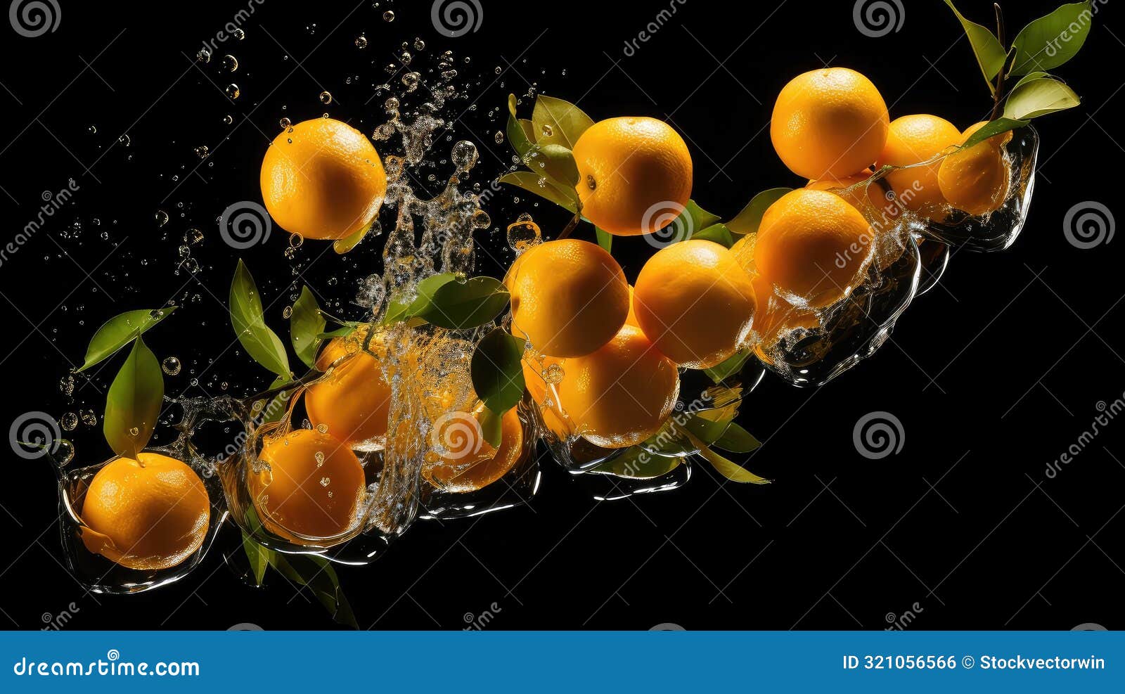 Sequential Falling Orange Fruit Stock Illustration - Illustration of ...