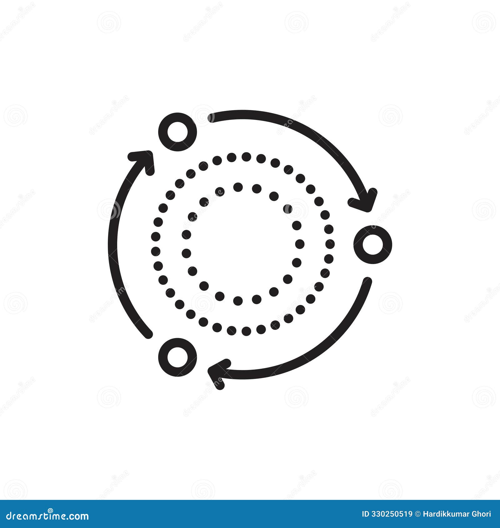 Sequential Process Icon Cartoon Vector | CartoonDealer.com #341277803