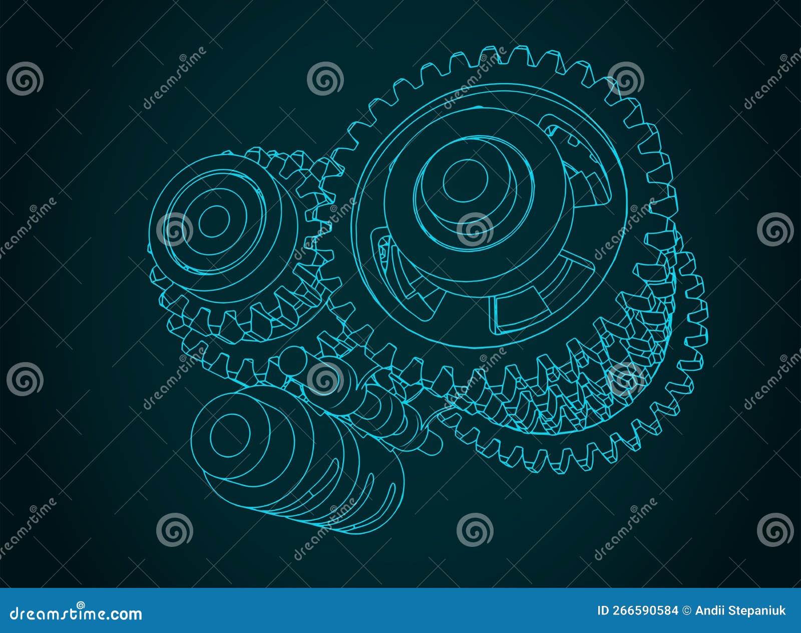 Sequential transmission stock vector. Illustration of mechanic - 266590584