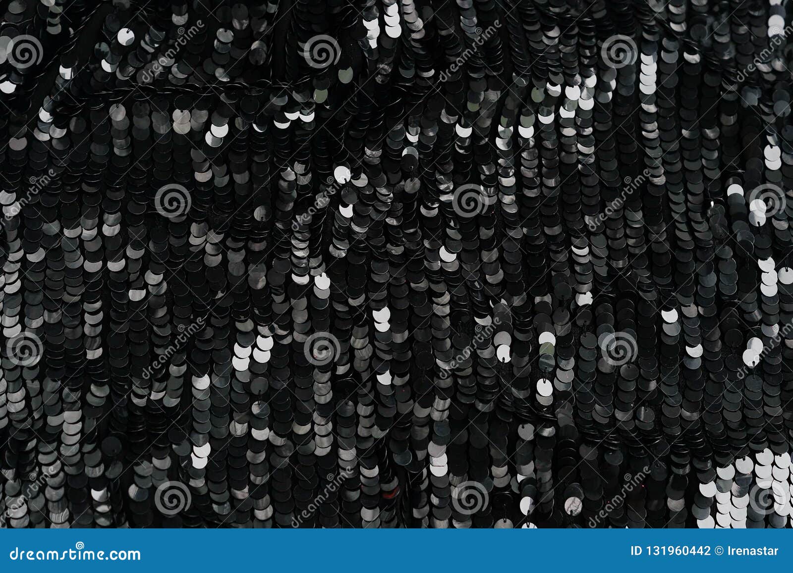 Sequin Fabric Texture Background. Black Color Stock Photo - Image of ...
