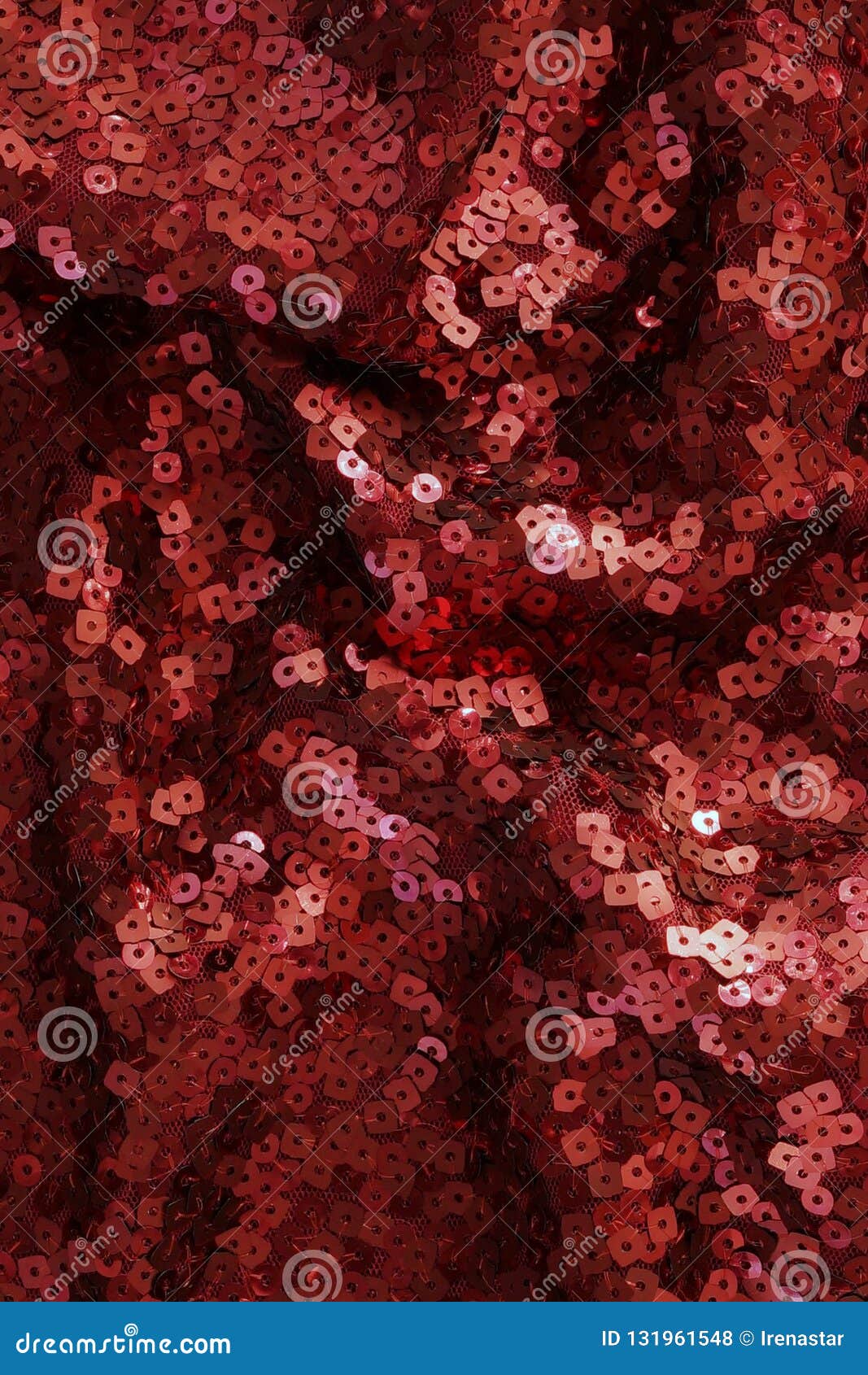 Sequin Texture Background. Red Color Fabric Stock Photo - Image of ...