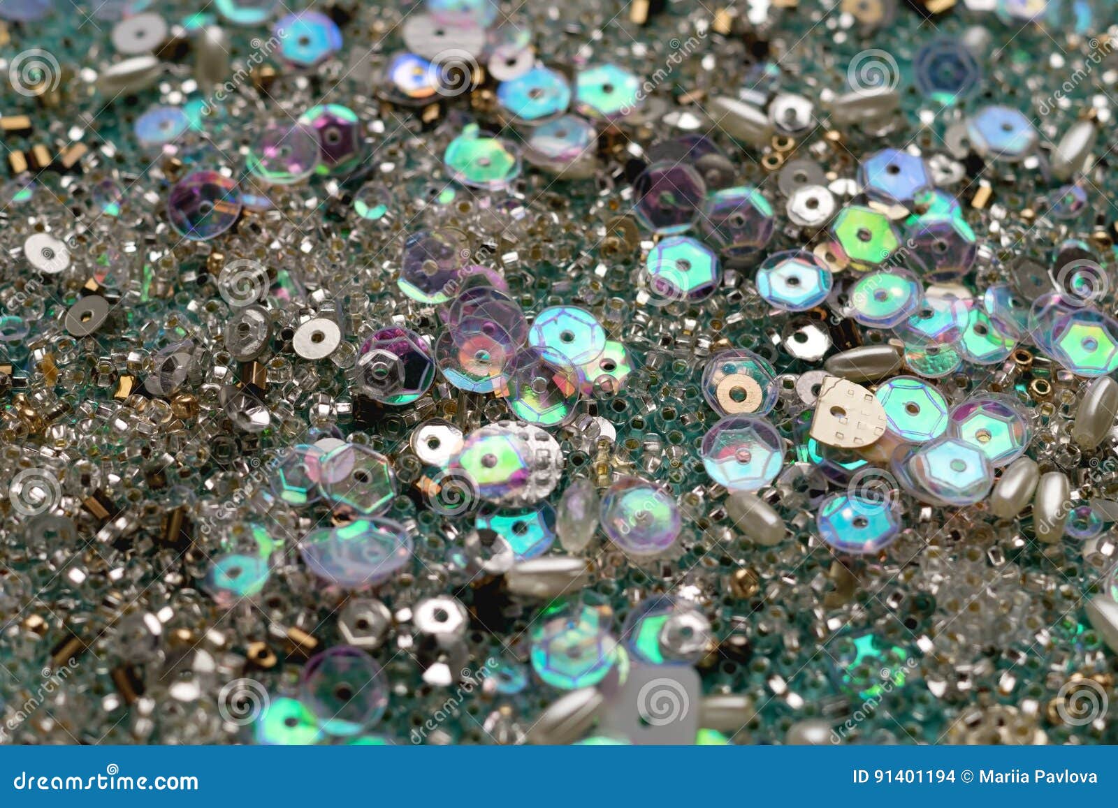 Sequins and Beads Abstract Background Stock Photo - Image of christmas ...