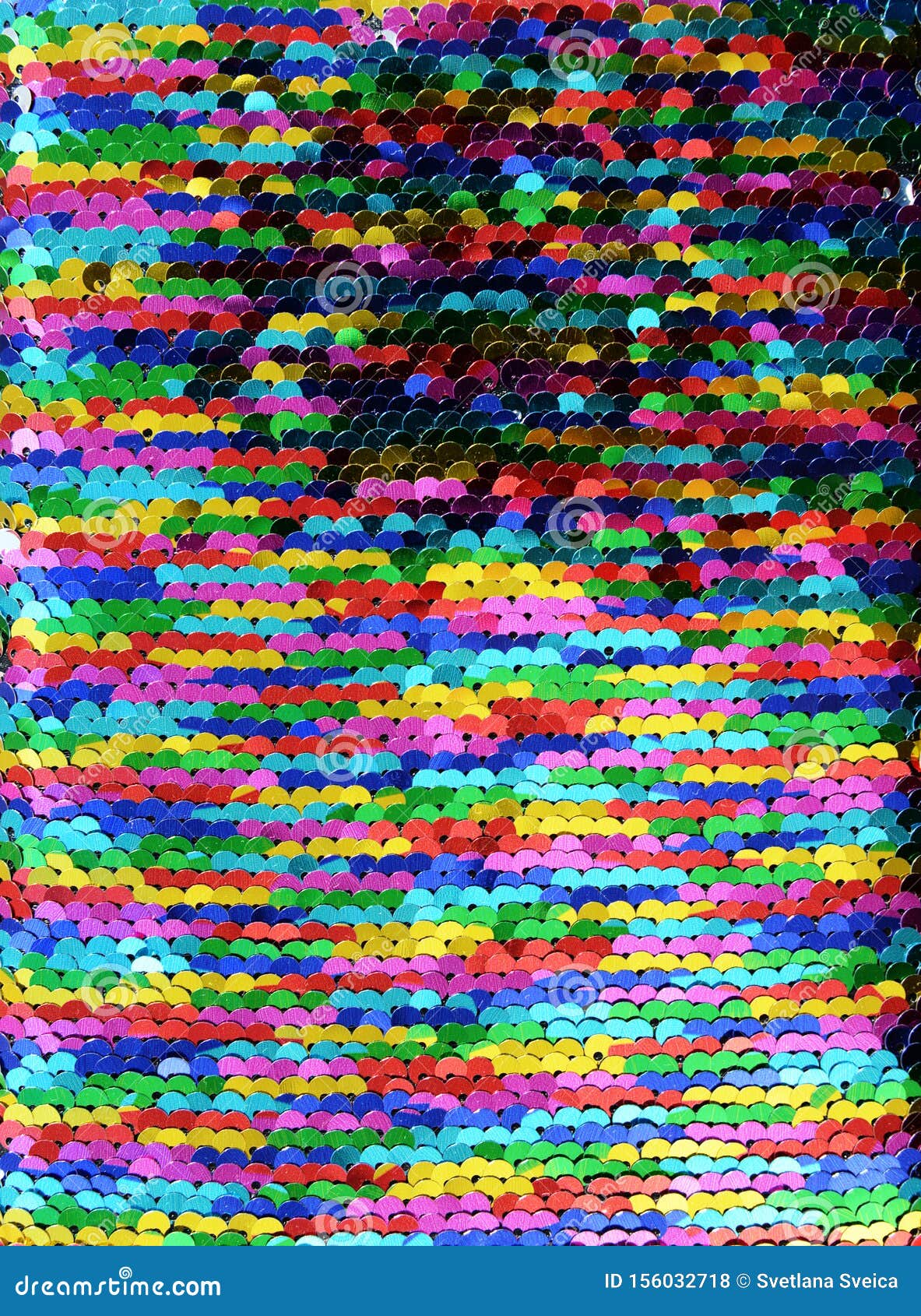 Sequins Close-up Macro. Abstract Background with Multicolor Sequins on ...