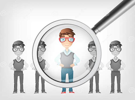 Ser Humano Del Hallazgo. Vector EPS 10. Ilustración del Vector ...