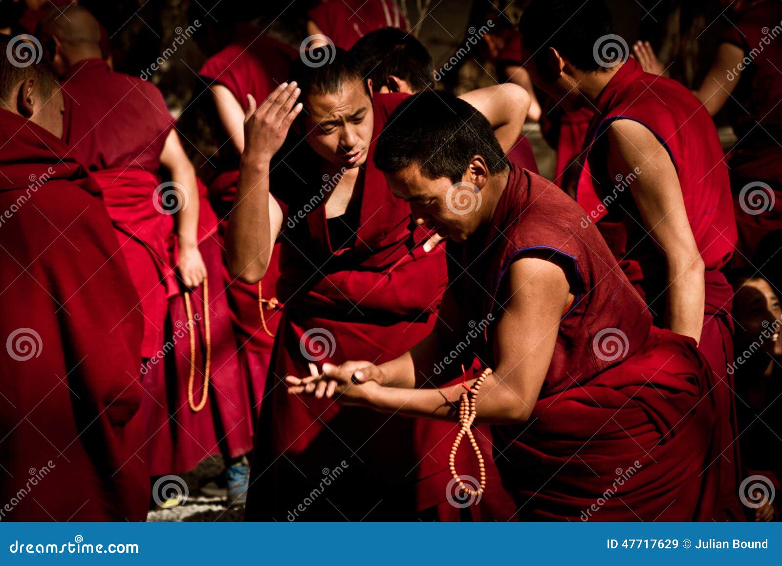 Sera Monastery Keen Debating Monks Lhasa Tibet Editorial Stock Image ...