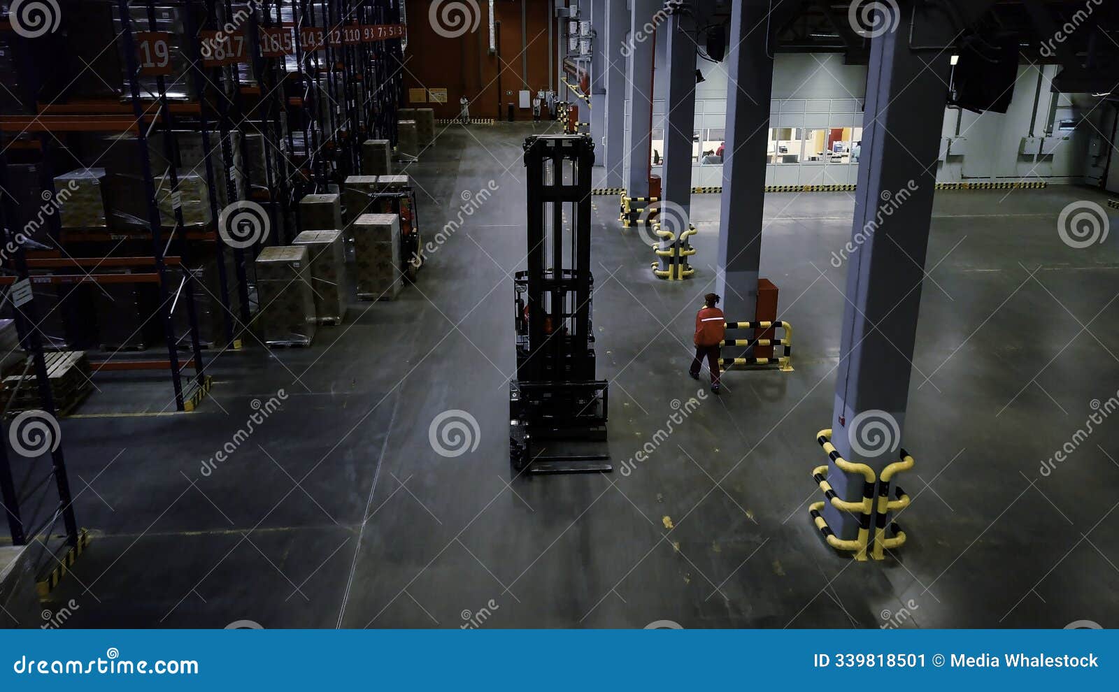Serbia- Belgrade, 10.12.2022: Continuous Flow of Work in the Warehouse ...