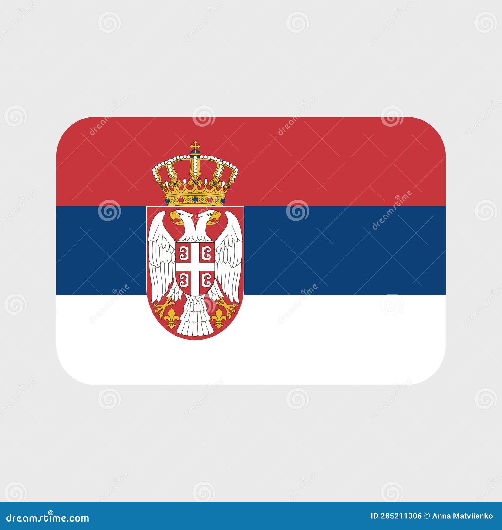 Serbia Flag Vector Icons Set of Illustrations Stock Vector ...